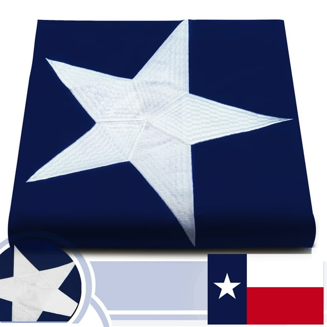 Anley EverStrong USA Texas Flag 3x5 Ft - Embroidered Nylon Lone Star ...
