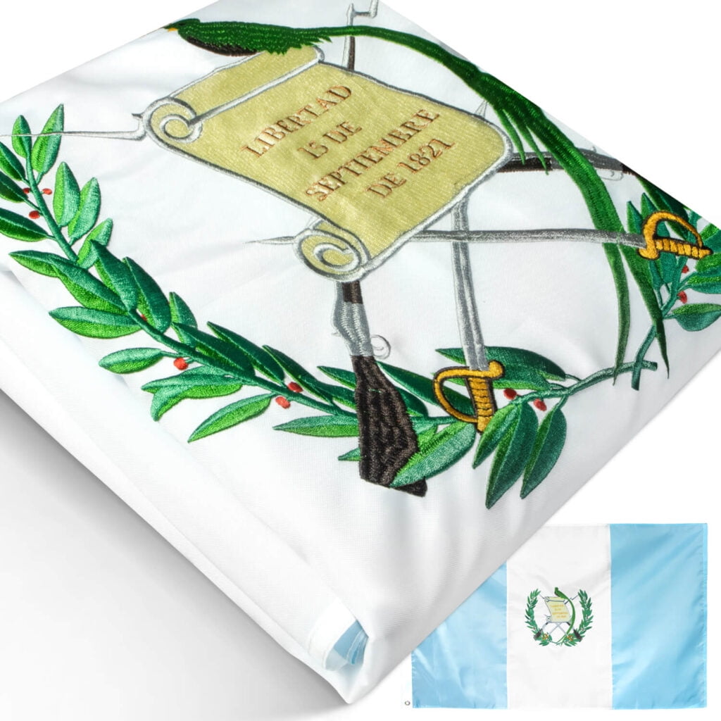 Anley EverStrong Series Nylon Embroidered Guatemala Flag 3x5 Ft ...