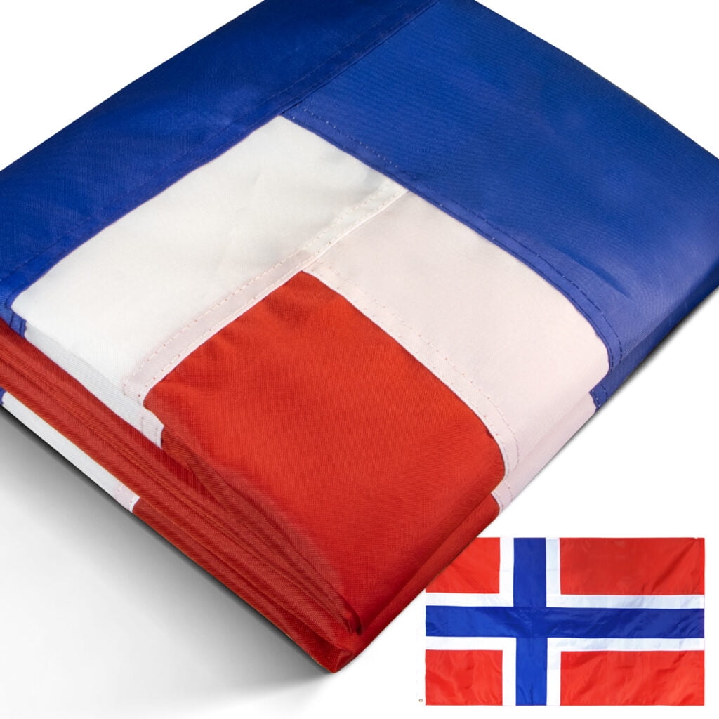 Anley EverStrong Series Nylon Embroidered Norway Flag 3x5 Ft ...