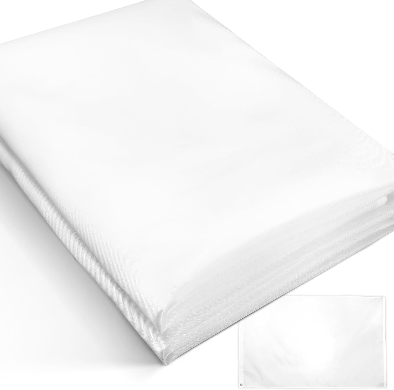 Anley EverStrong Series Solid White Flag 3x5 Foot Heavy Duty Nylon ...