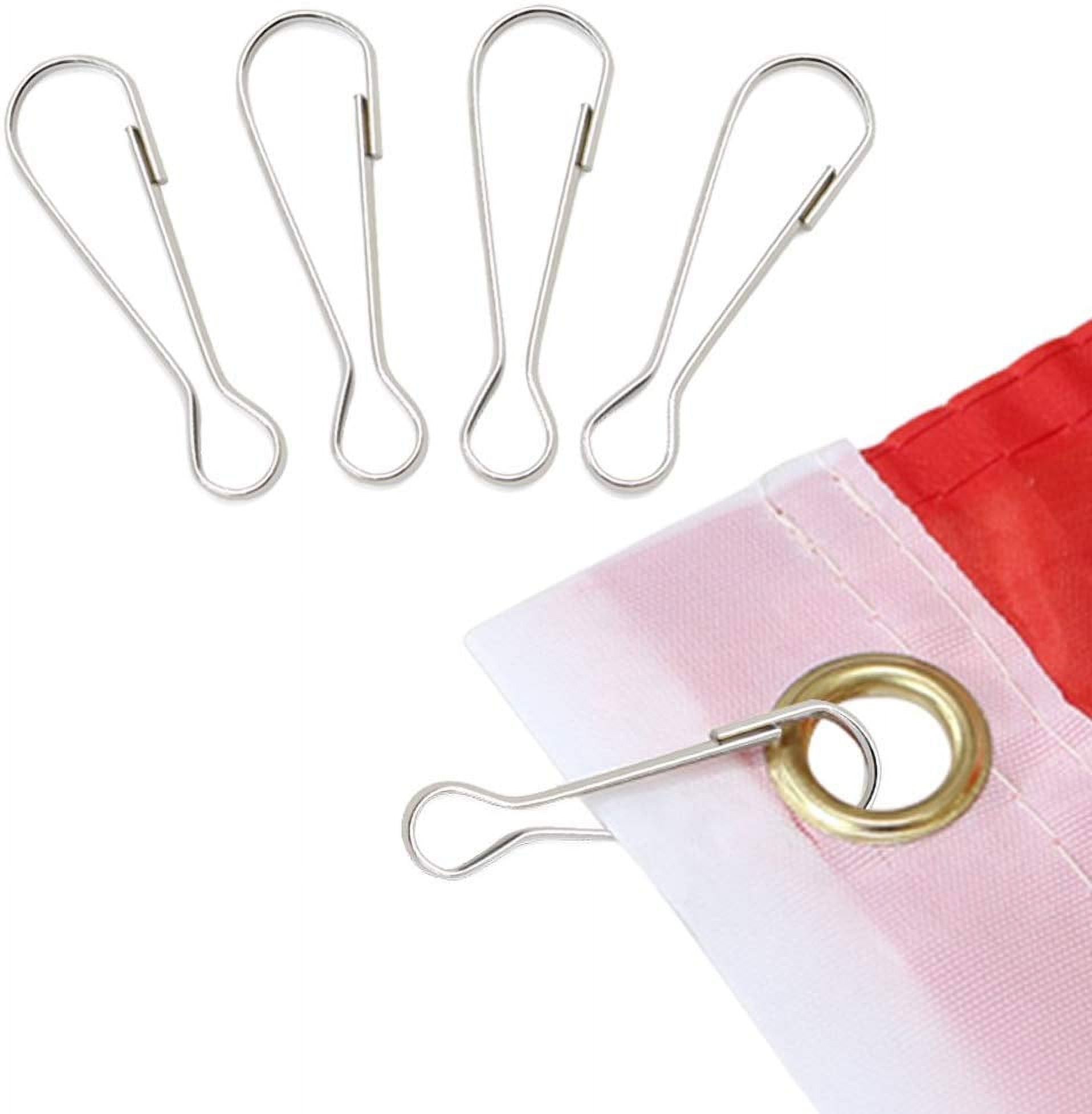 Anley Outdoor Flag Pole Clip Snaps Hook, Stainless Steel Accessories ...