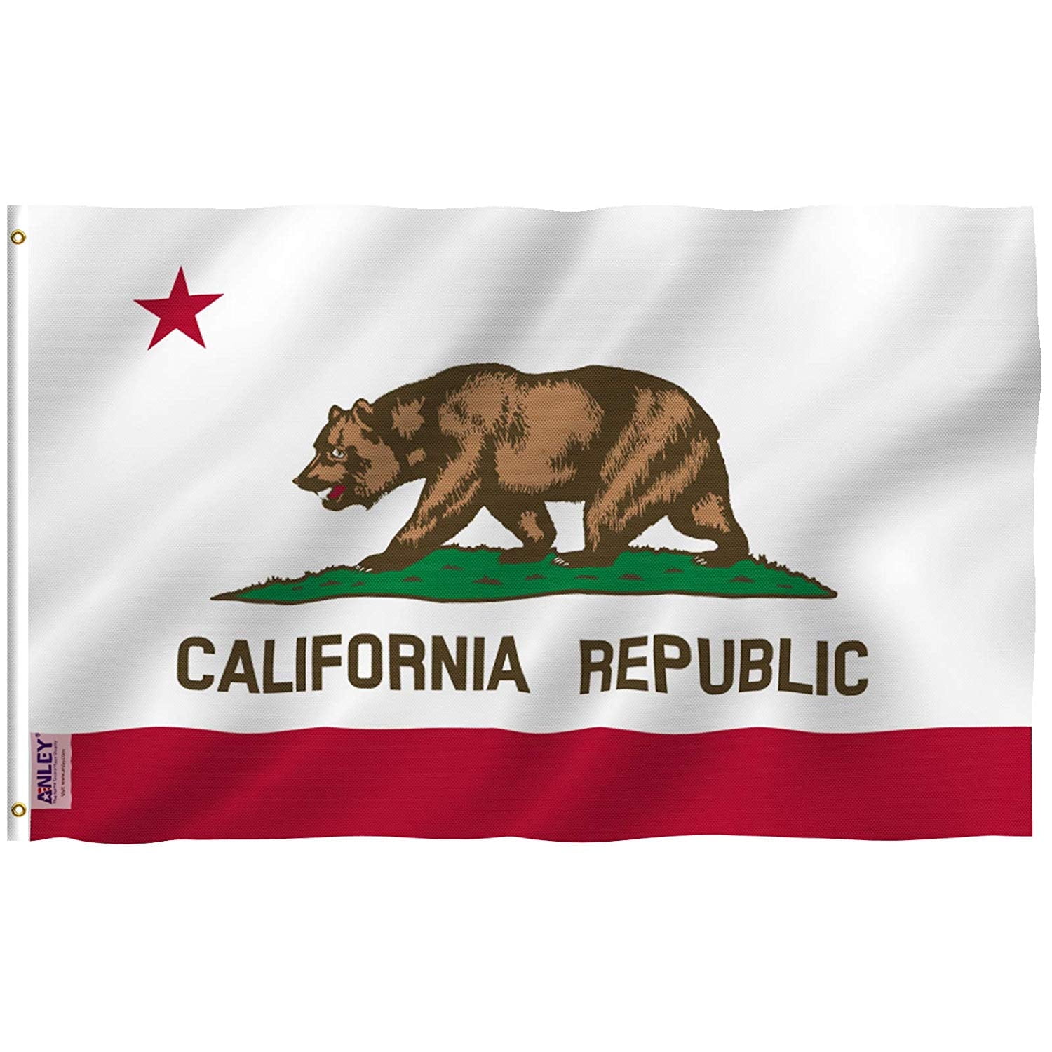 Anley Fly Breeze California Flag, 3'x5' Durable Polyester with Brass ...