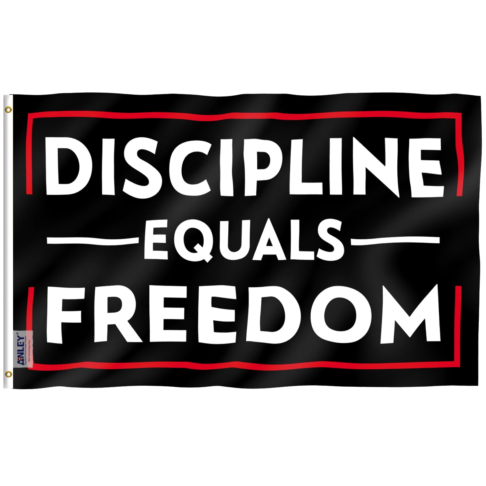 Anley Fly Breeze 3x5 Foot Discipline Equals Freedom Flag - Fitness ...