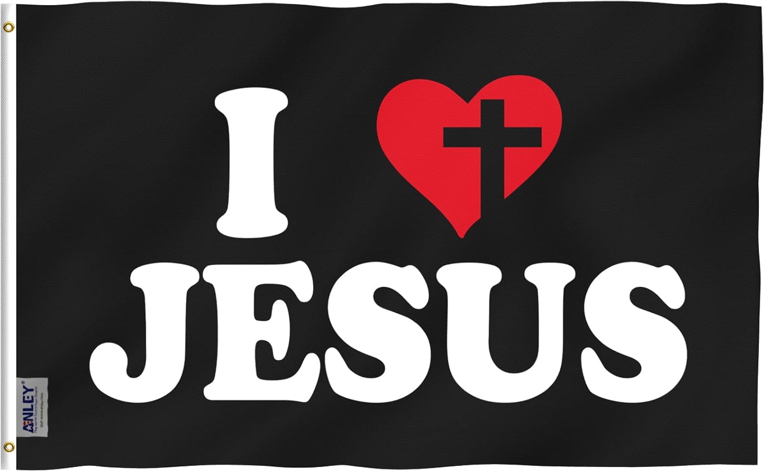 Anley Fly Breeze 3x5 Foot I Saw That Jesus Christ Flag - Canvas Header ...