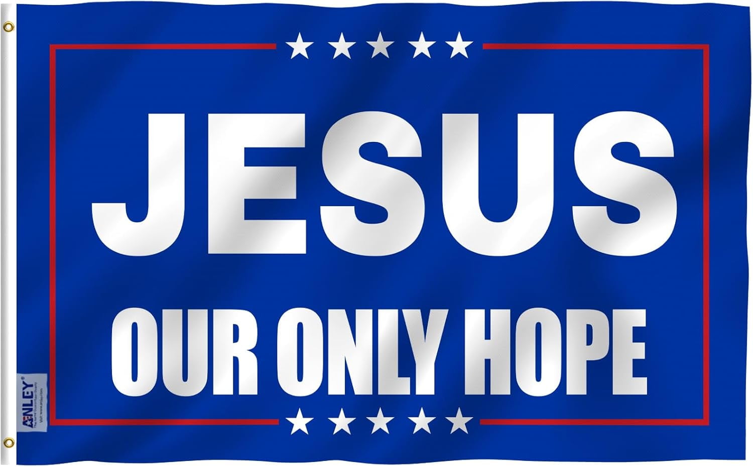 Anley Fly Breeze 3x5 Foot I Saw That Jesus Christ Flag - Canvas Header ...