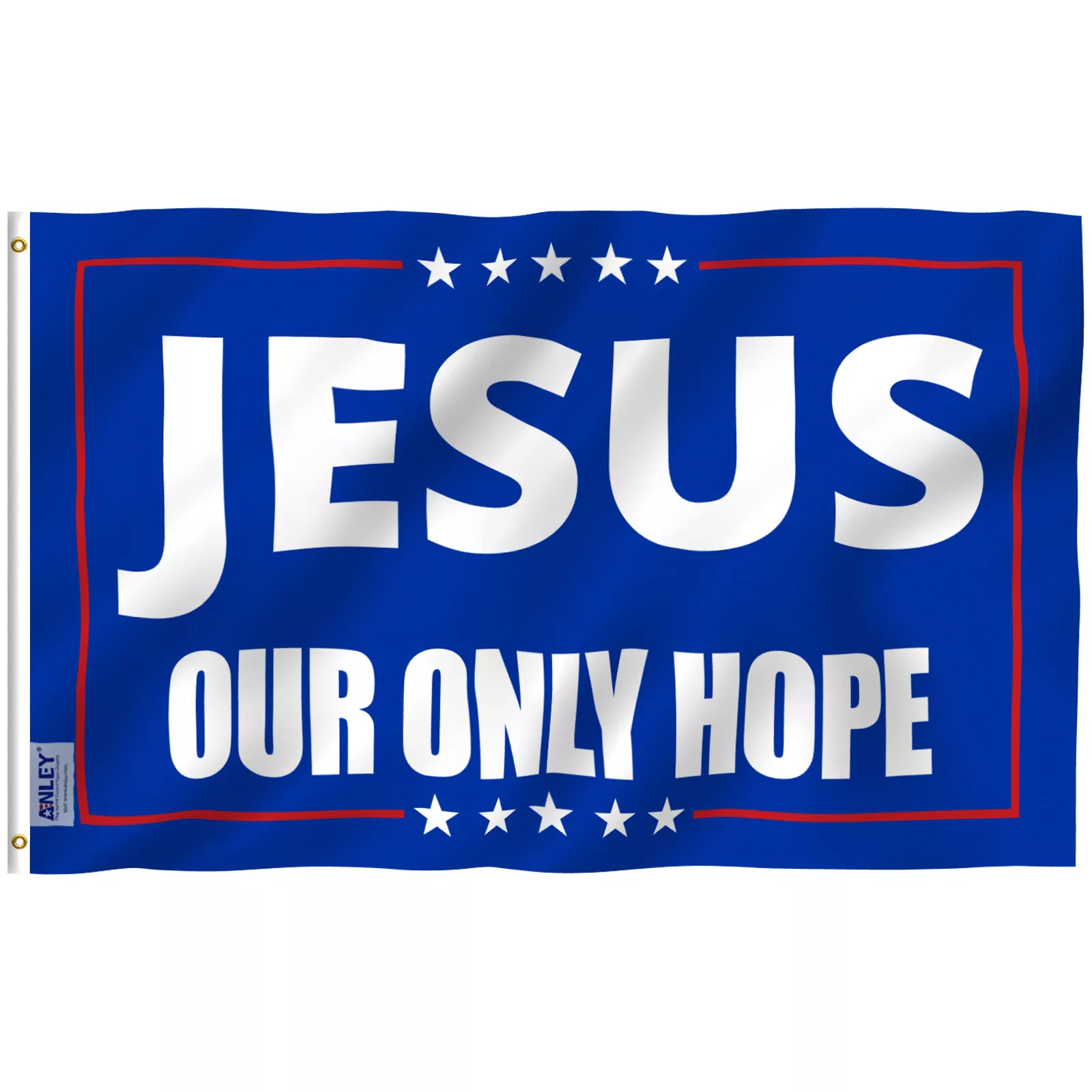Anley Fly Breeze 3x5 Ft Jesus Our Only Hope Flag - Christian American ...
