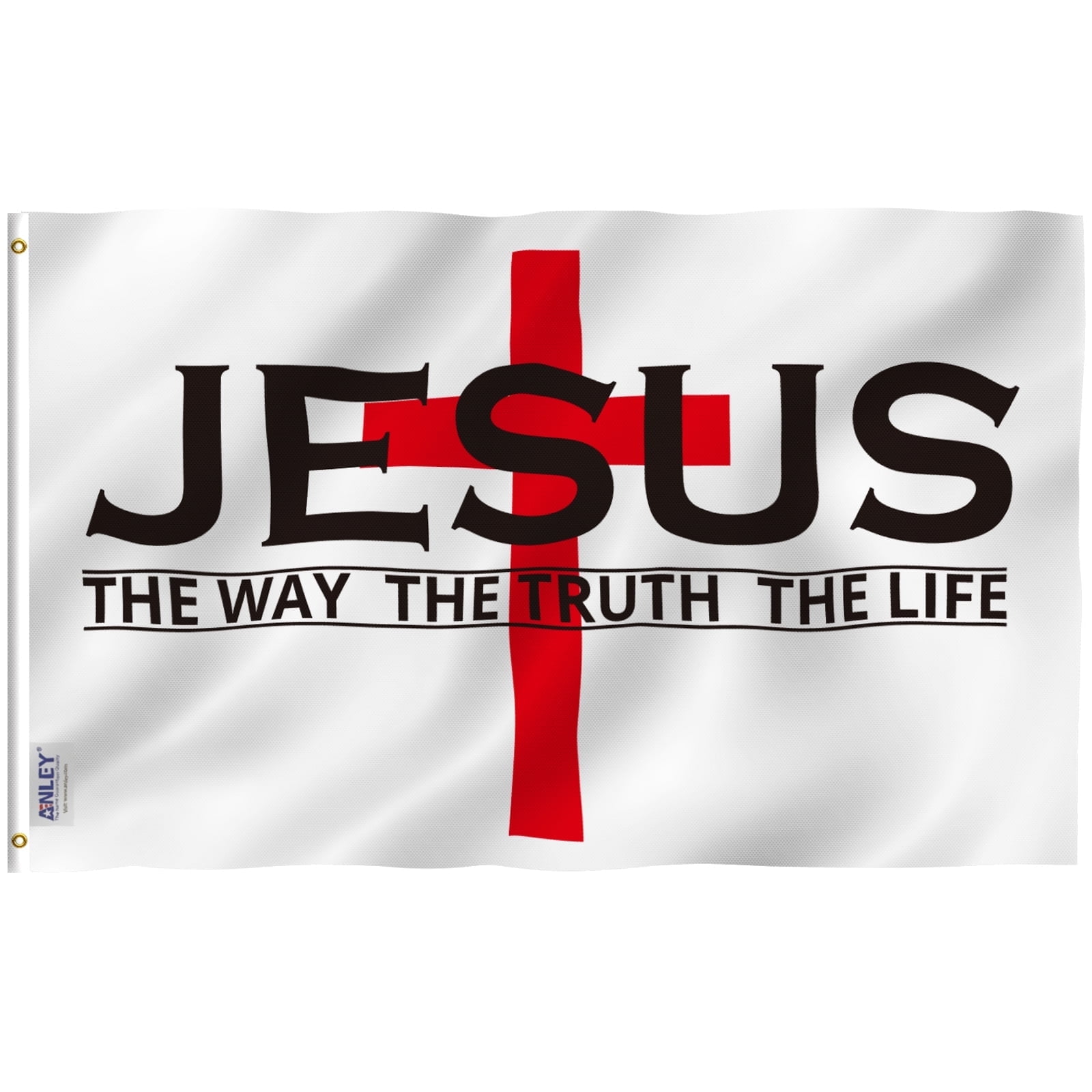 Anley Fly Breeze 3x5 Ft Flag, The Way The Truth The Life, Durable ...