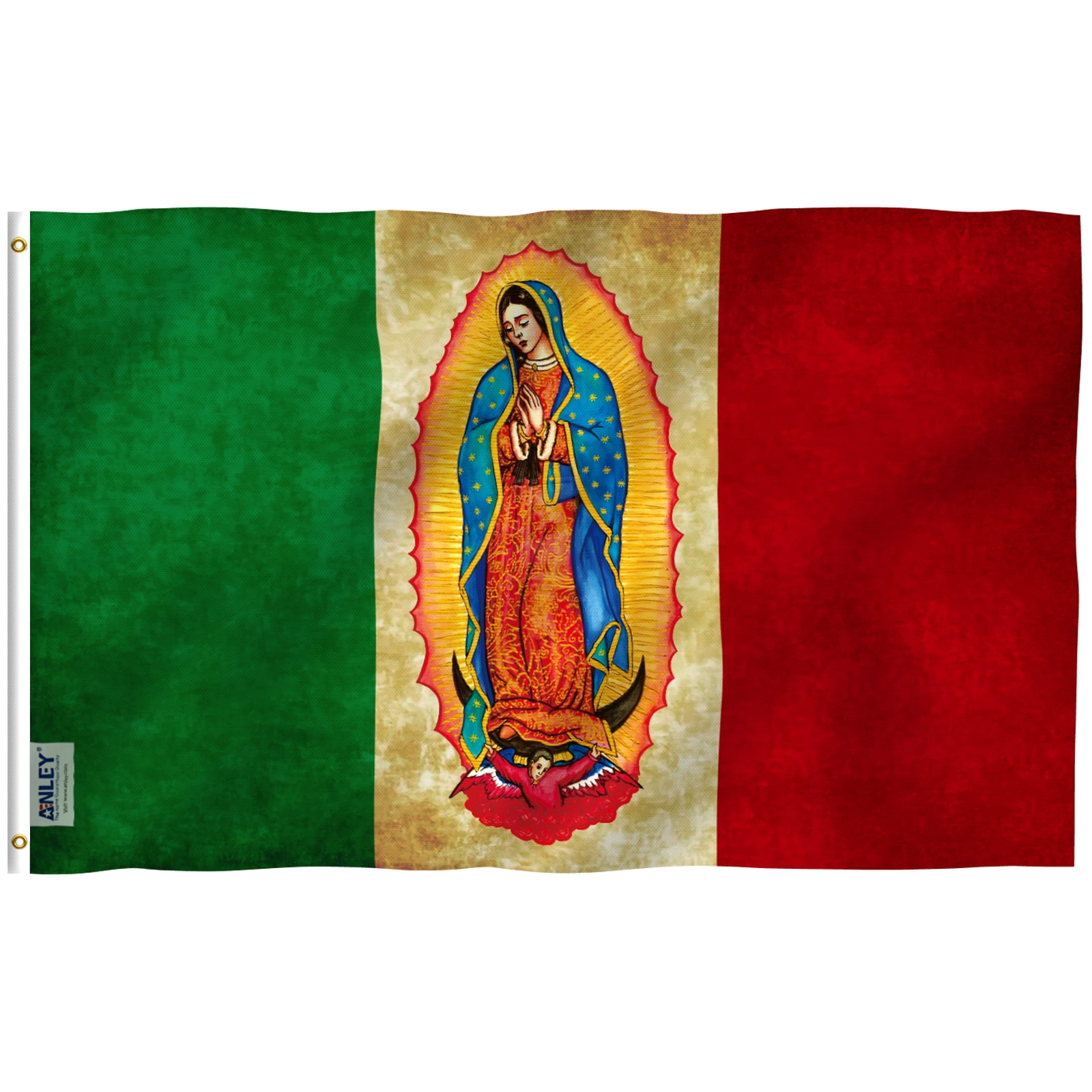 Anley Fly Breeze 3x5 Foot Our Lady Virgen De Guadalupe Mexican Flag ...