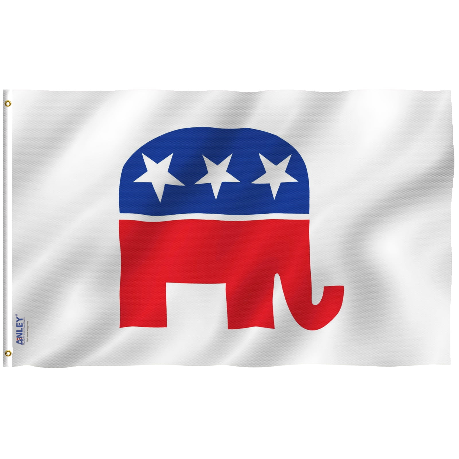 Anley Fly Breeze 3x5 Foot Republican Party Flag - Elephant Flags ...