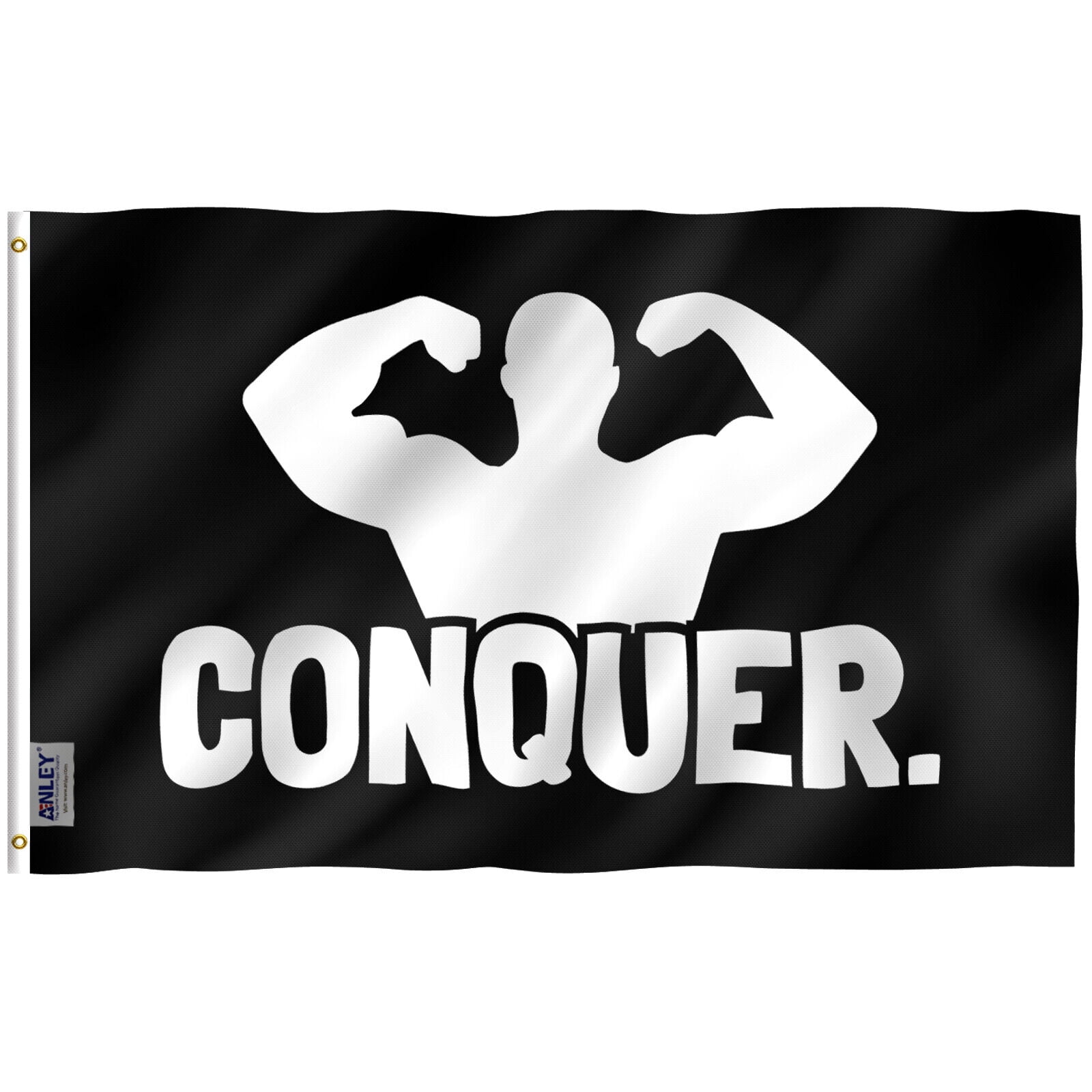 Anley Fly Breeze 3x5 Ft Conquer Flag - Fitness Inspirational ...