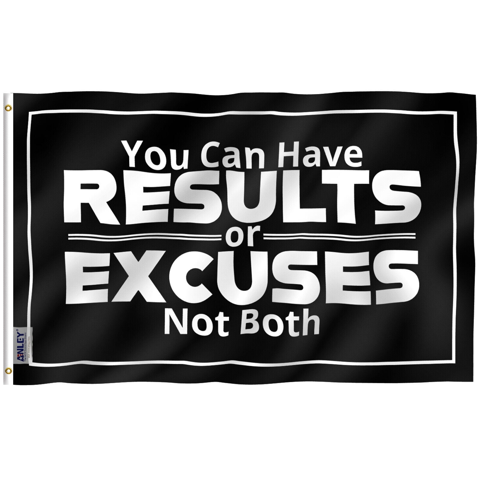 Anley Fly Breeze 3x5 Ft You Can Have Results or Excuses Not Both Flag ...