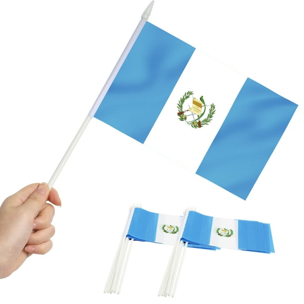 Anley Guatemala Mini Flag 12 Pack - Hand Held Small Miniature ...