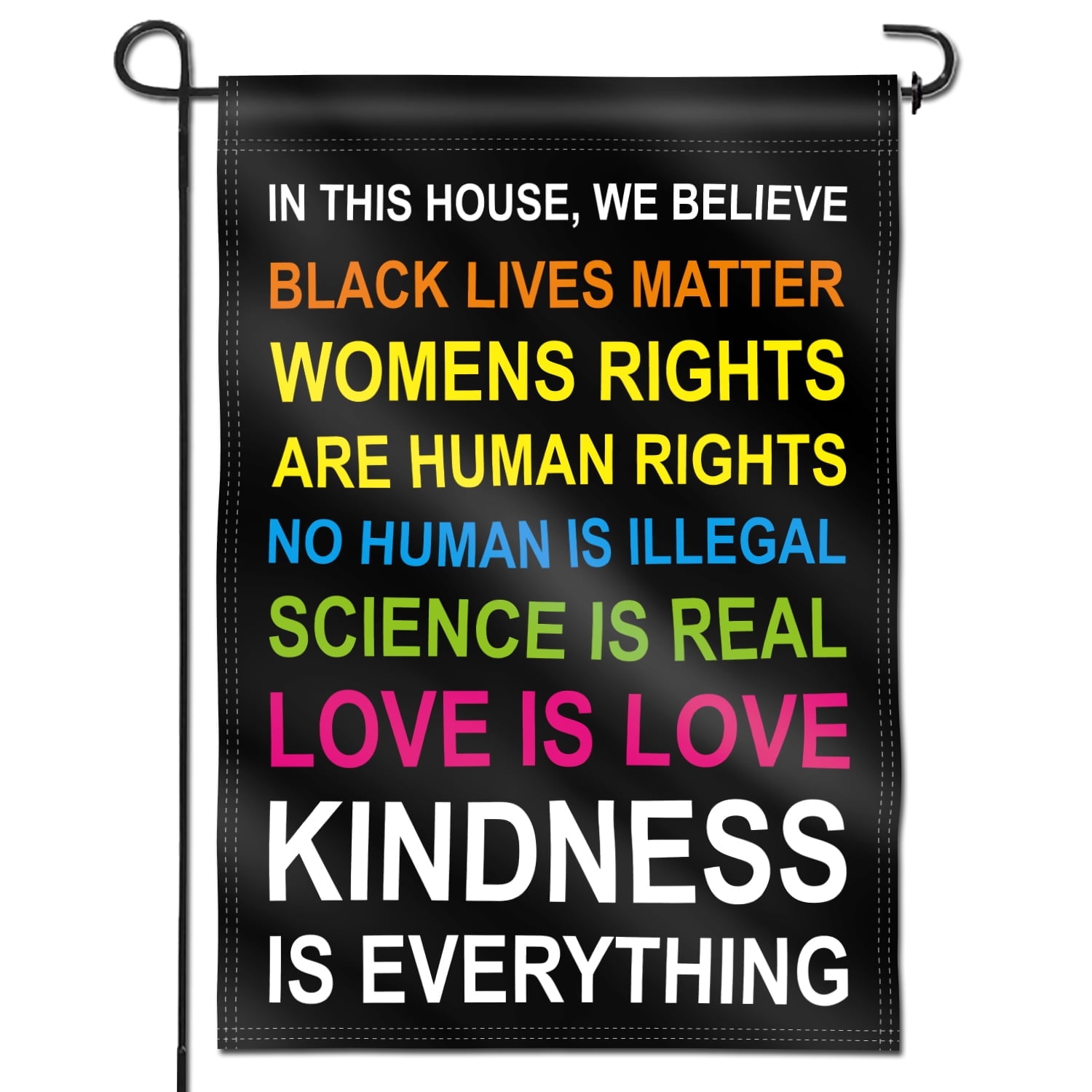 Anley Double Sided Garden Flag, In This House We Believe Decorative ...