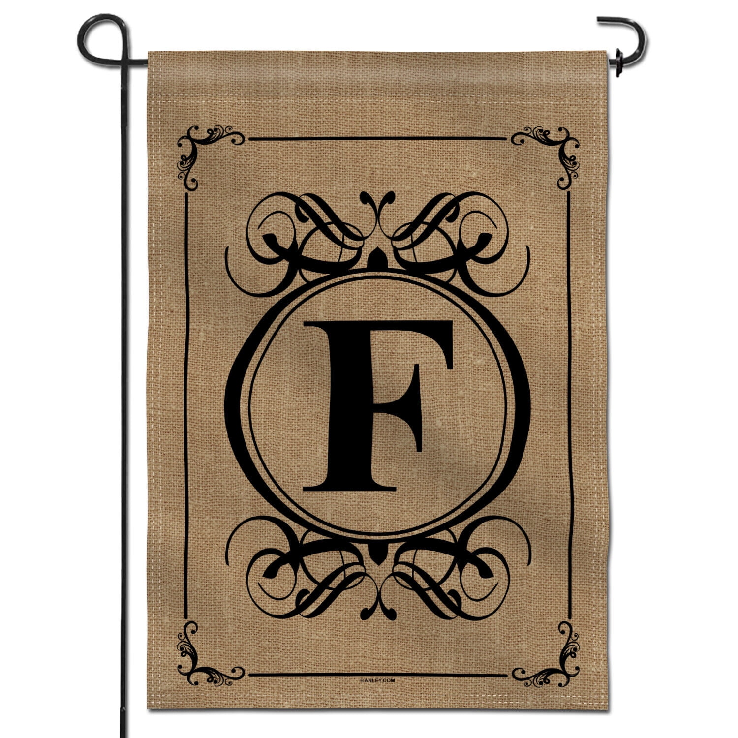 Anley Monogram Letter F Garden Flag, Double Sided Family Last Name ...