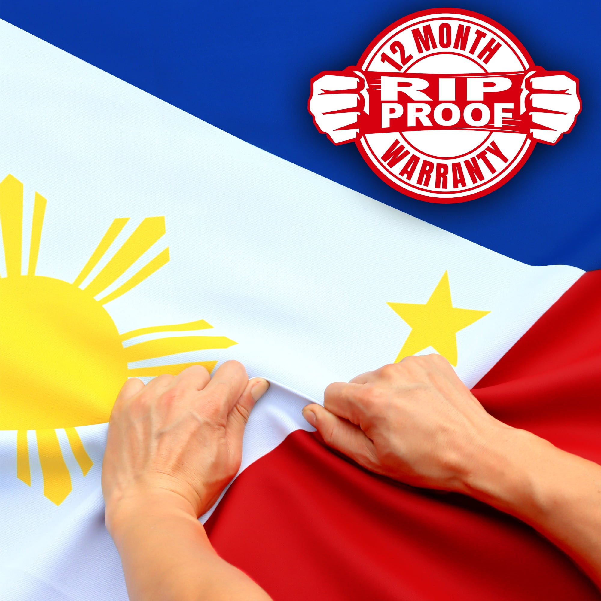 Anley Philippines Flag 3x5 Foot - Filipino Philippine National Flags ...