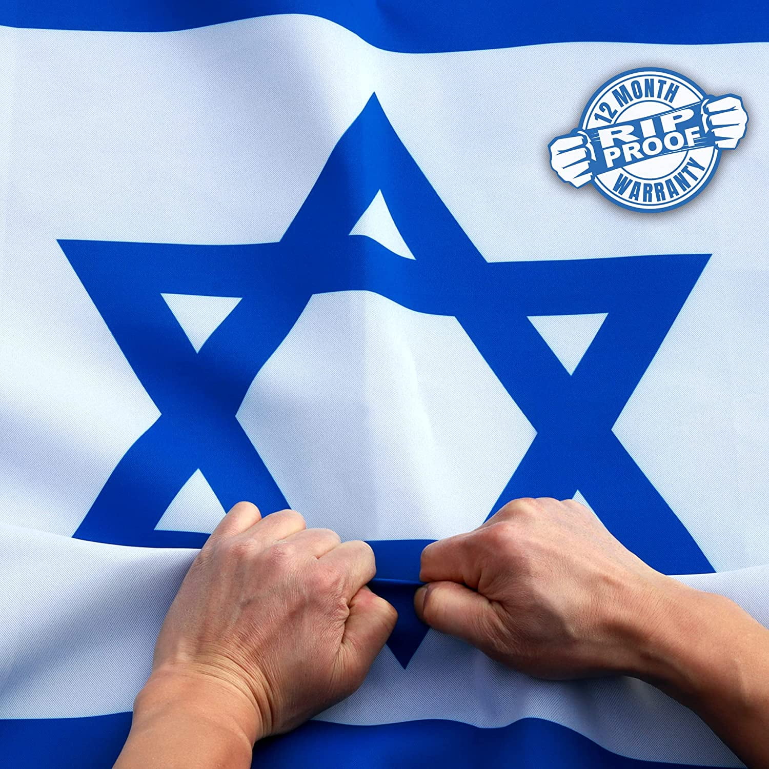 Anley Rip Proof Double Sided 3 Ply Israel Flag 3x5 Foot The Strongest