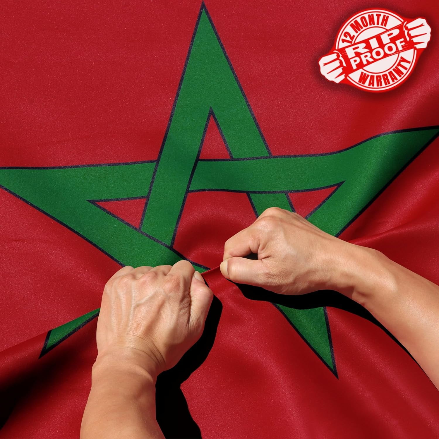 Anley Rip-Proof Double Sided 3-Ply Morocco Flag 3x5 Foot - The ...
