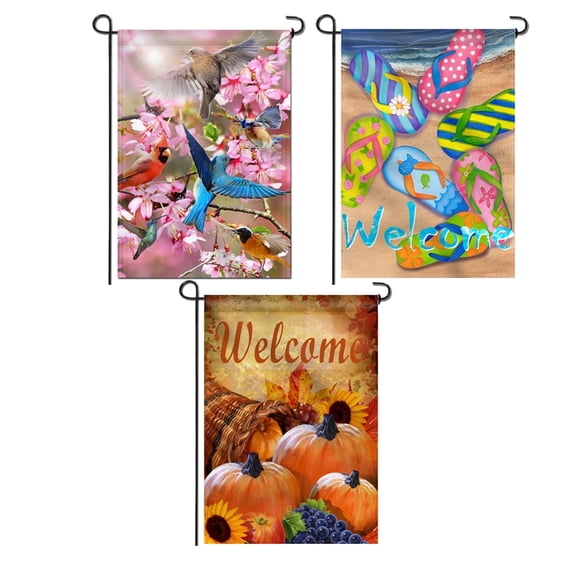 Anley, Seasonal Garden Flags Set, 4 Seasons Series, 18 x 12.5 Inch ...