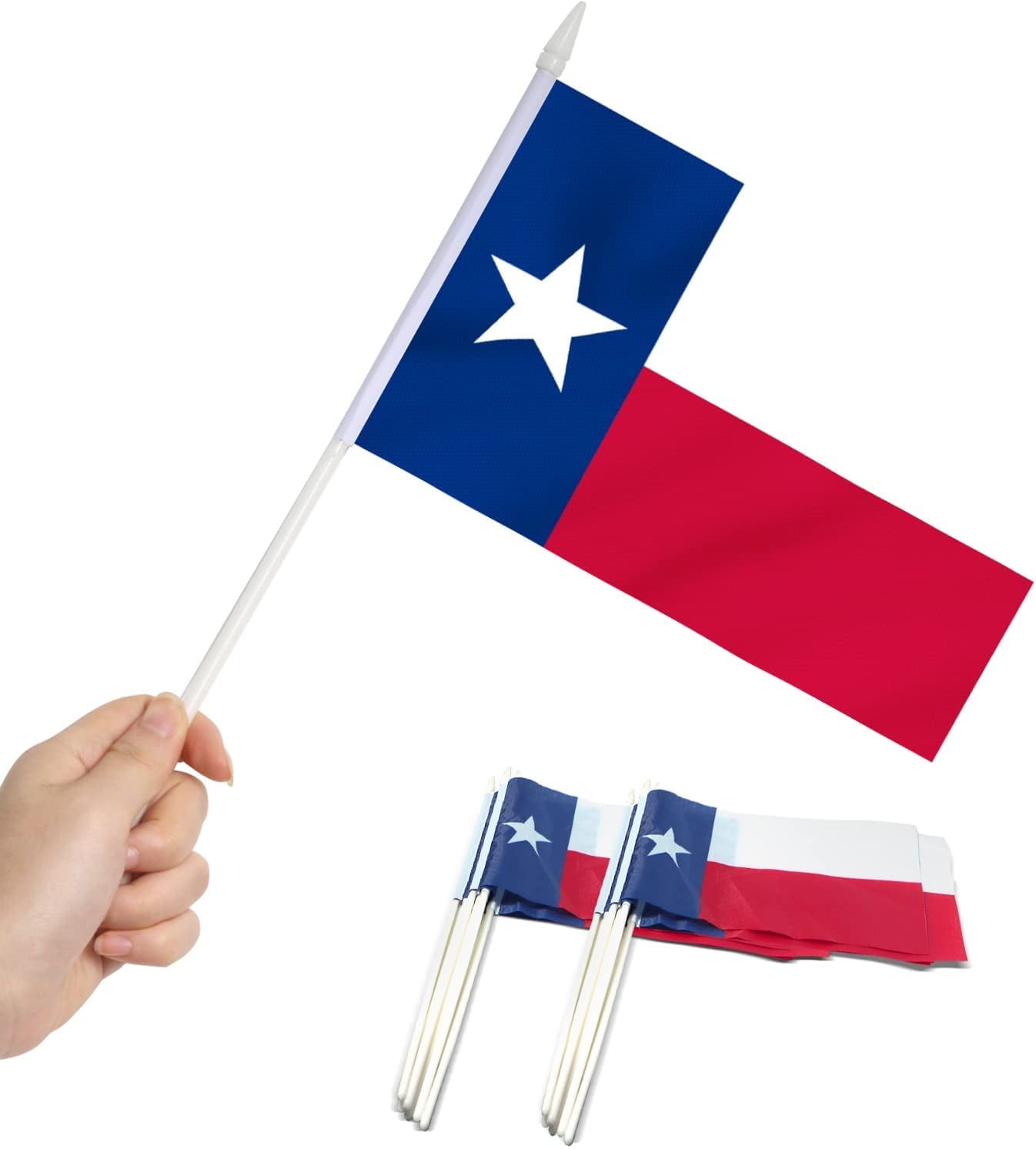 Anley Texas State Mini Flag 12 Pack - Hand Held Small Miniature TX Lone ...
