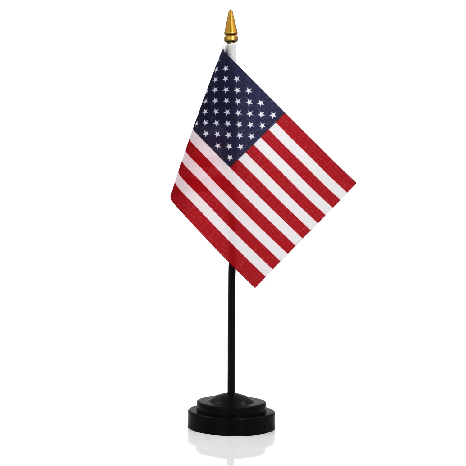 Anley USA Deluxe Desk Flag Set - 8 x 5 inch Miniature American US ...
