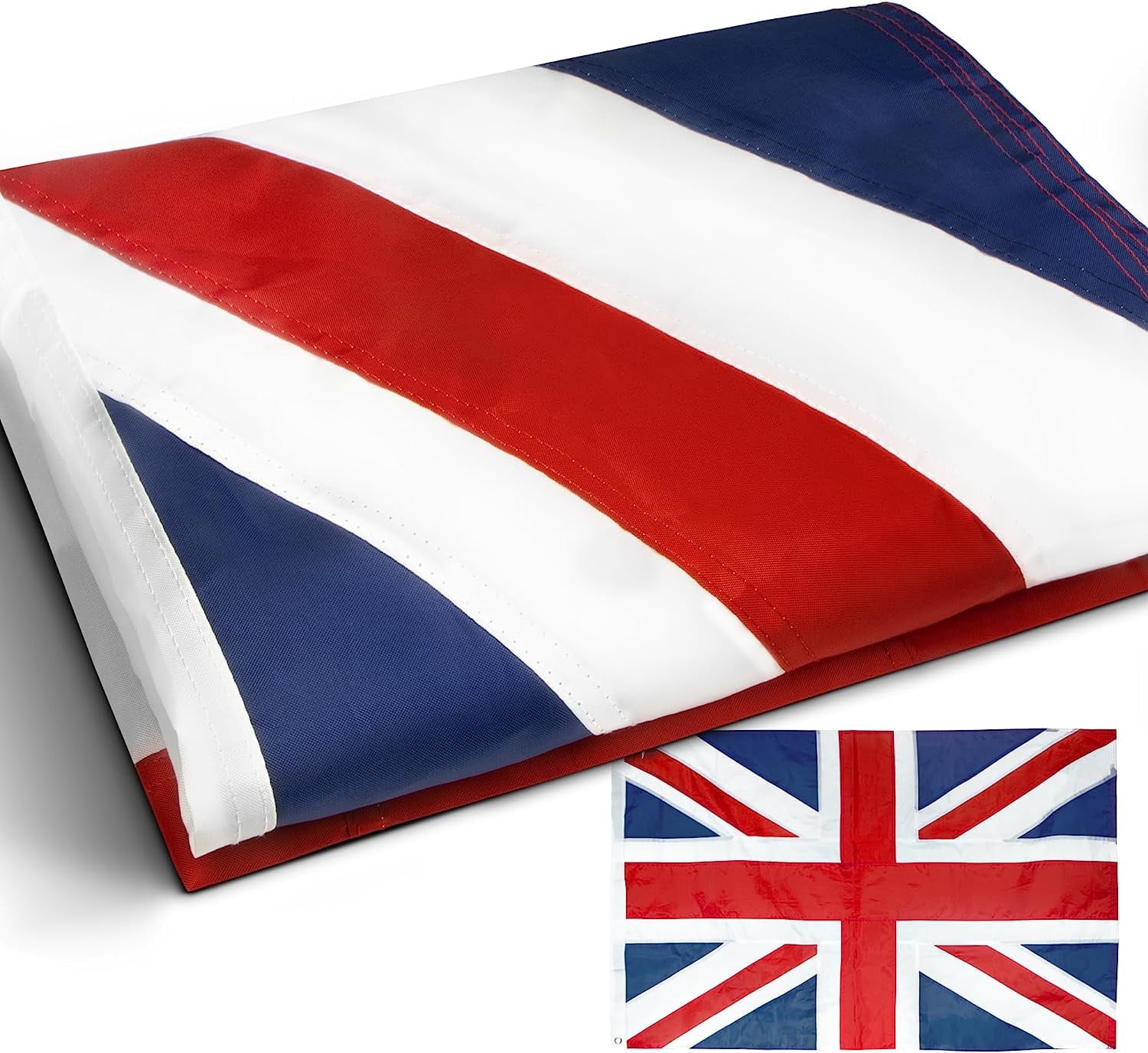 Anley United Kingdom UK Flag 3x5 Foot Heavy Duty Nylon - Embroidery ...