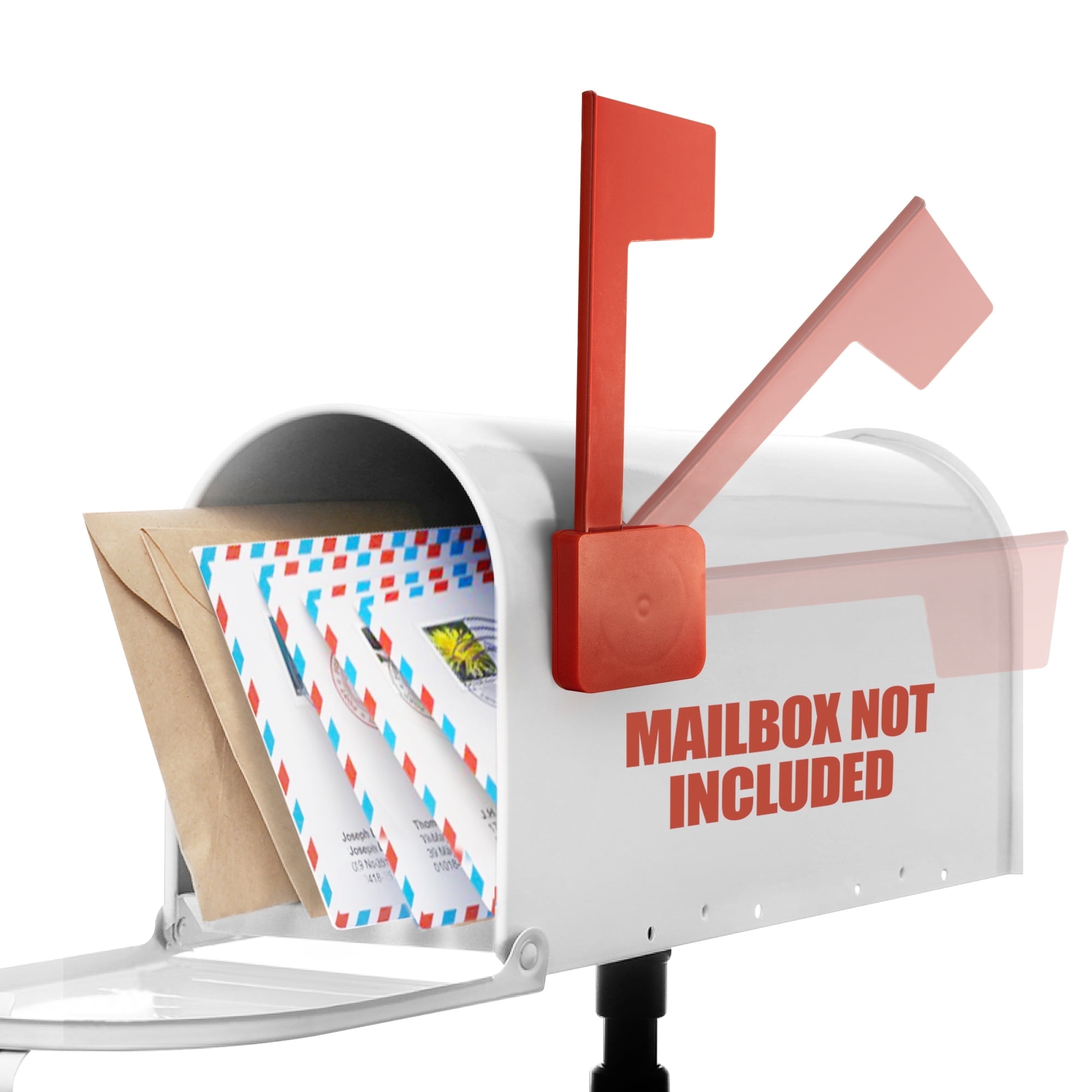 Anley Outgoing Mail Mailbox Flag for Wood, Metal & Stucco - Iron Signal ...