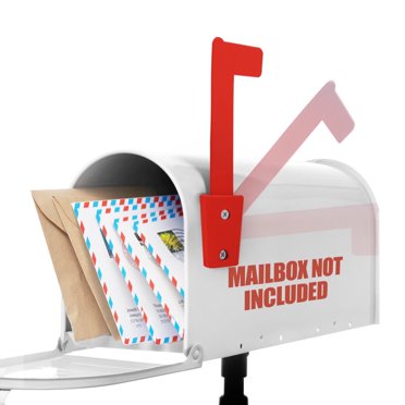 Anley Universal Mailbox Flag Kit - Rust Resistant, Suitable for Wood ...