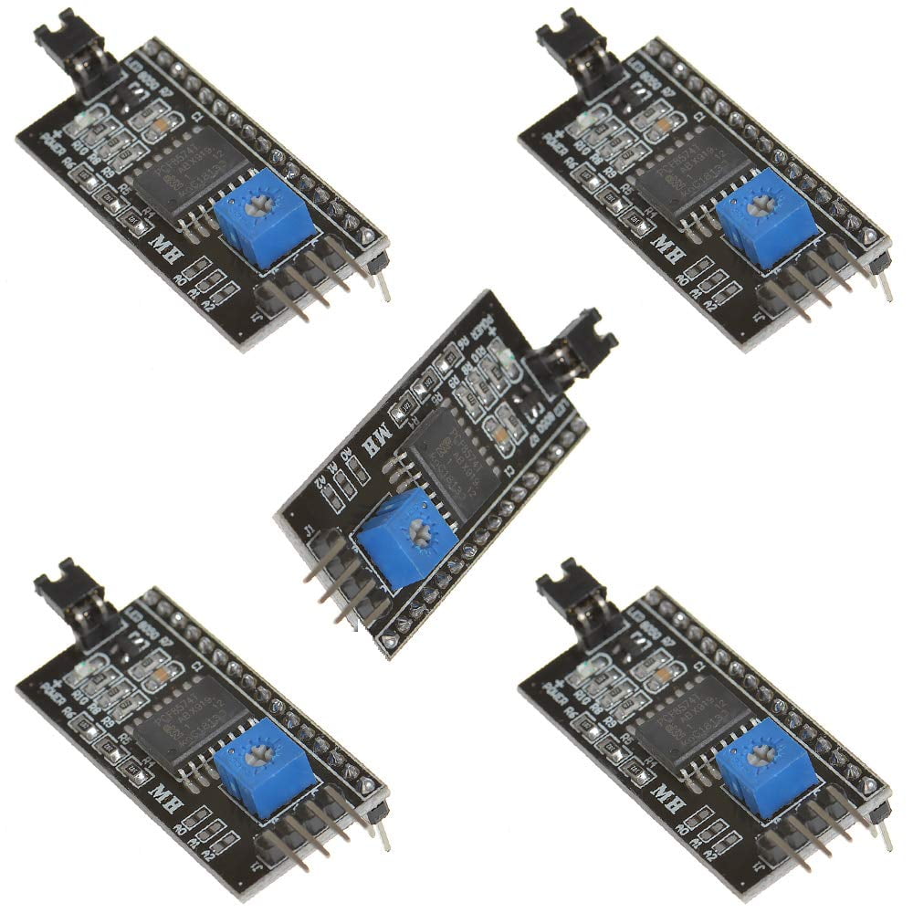 Anmbest 5PCS IIC I2C SSF20 Serial Interface Board LCD1602 LCD2004 Blue ...
