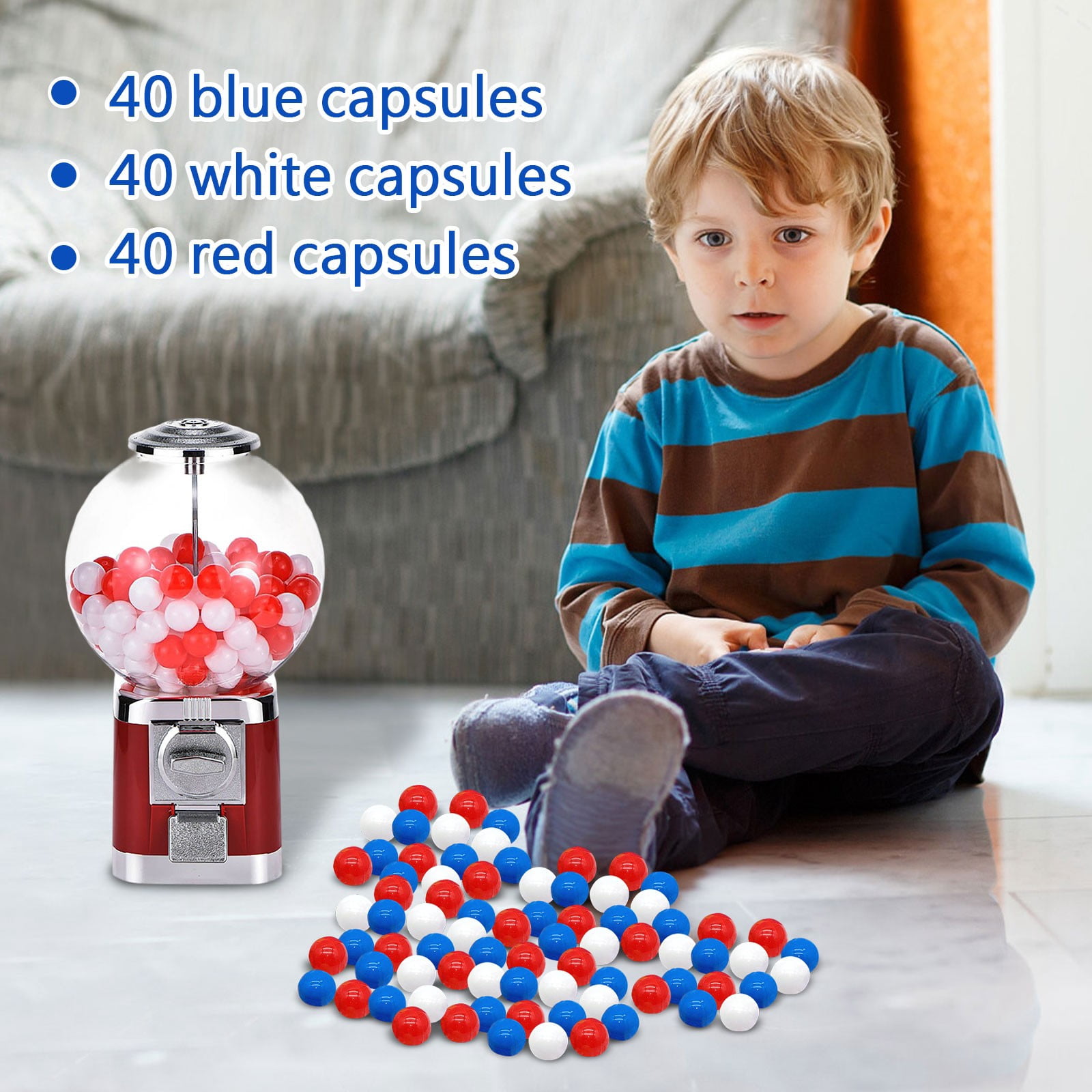 Anmirz Candy Machine Dispenser, 10in Bubble Gum Machine, Gumball ...