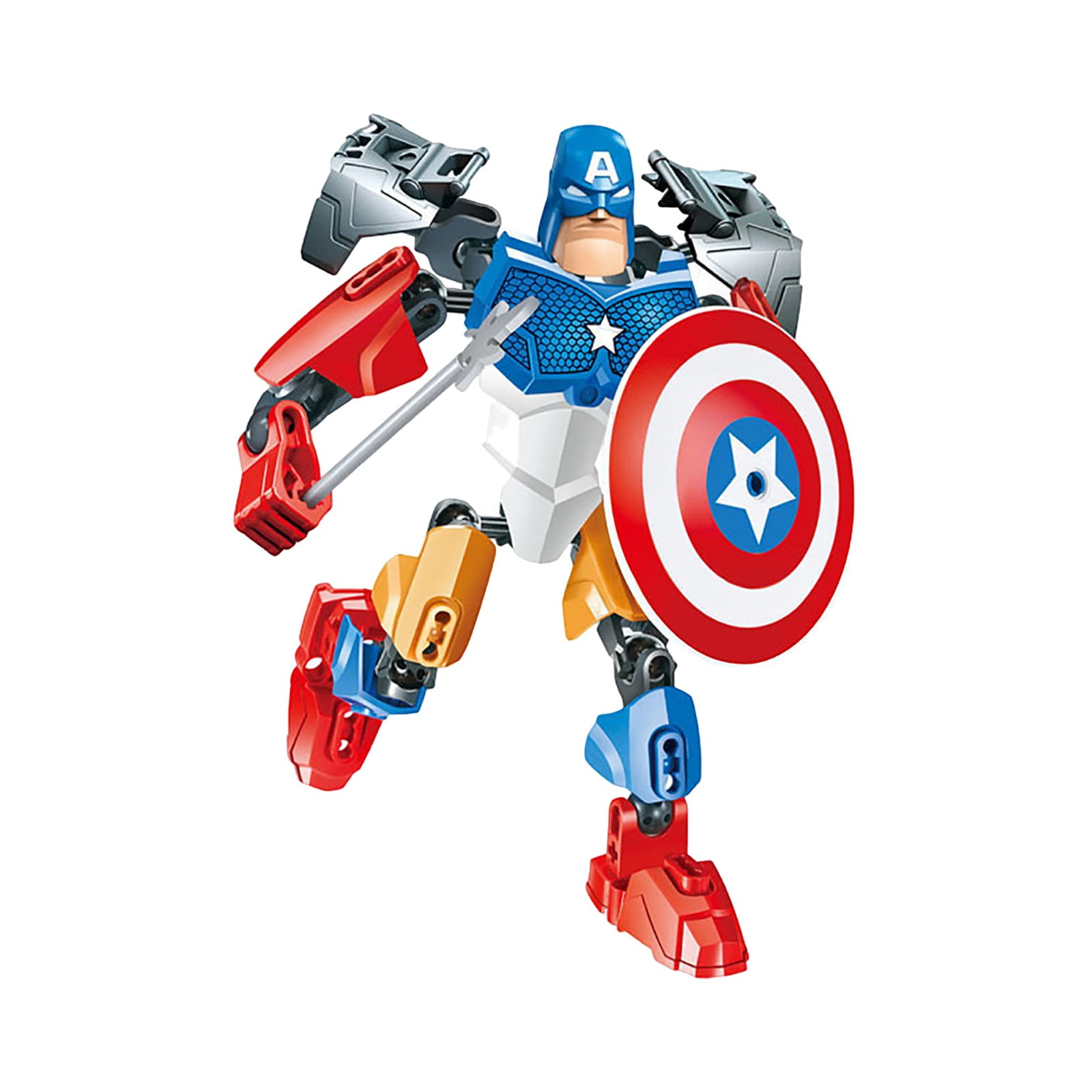 Anmirz Captain America Minifigures, 8in Captain America Sets, Captain ...