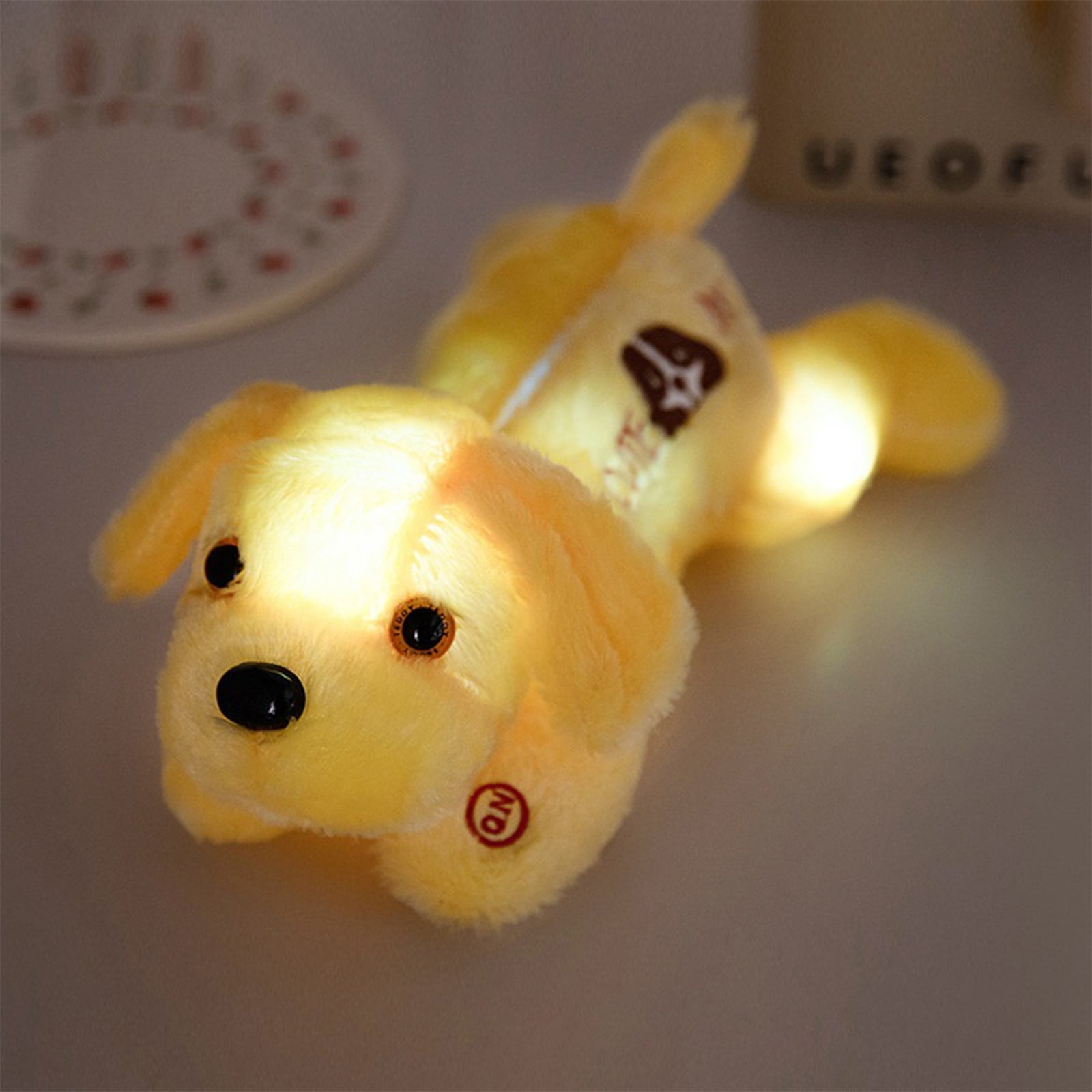 Anmirz Dog Weighted Stuffed Animals, 14in Dog Plush toys , Light Up ...
