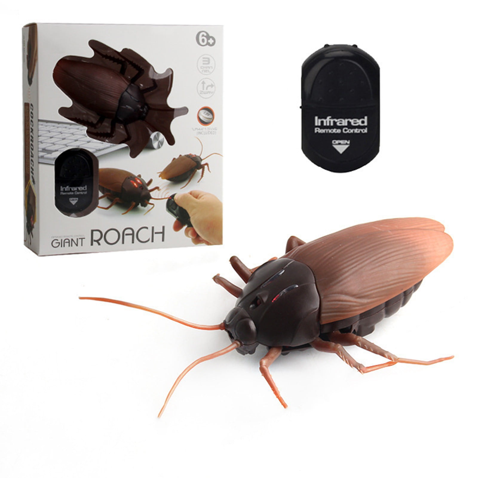Anmirz Remote Control Cockroach. 6in Cockroach Toy. Scary Toys. Rc ...