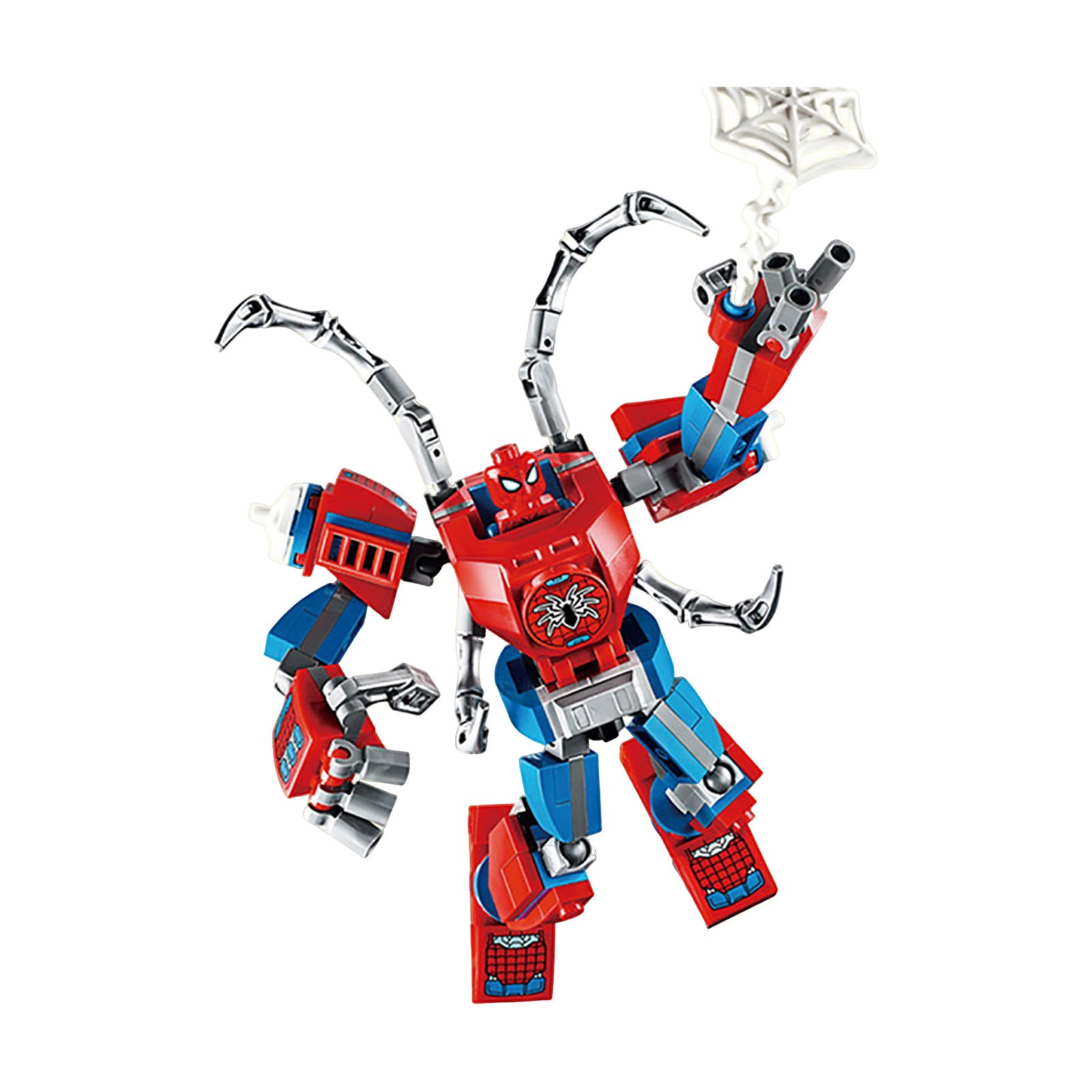 Anmirz Spider_man Mech Building Blocks, 8in Spider_man Mech Toy ...