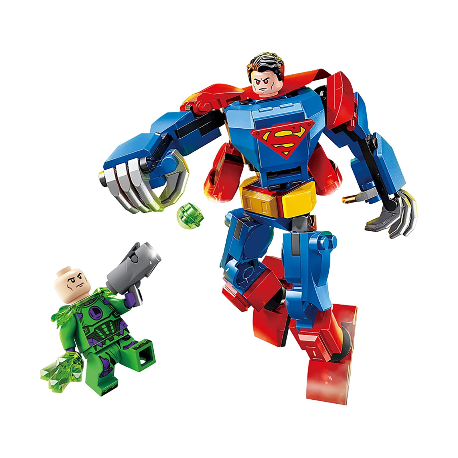 Anmirz Superman Minifigures, 8in Superman Building Blocks, Superman Toy ...