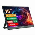 Anmite 16 Inch Portable Monitor, 1920 x 1200 400Nits Resolution ...