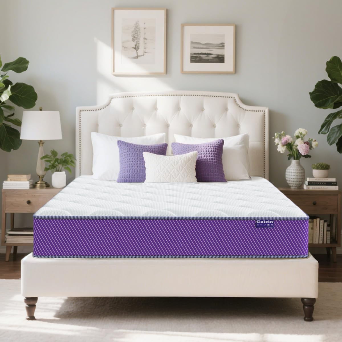 Anmiz Full Size Mattress 10 inch Hybrid Mattress in a Box, Certified ...
