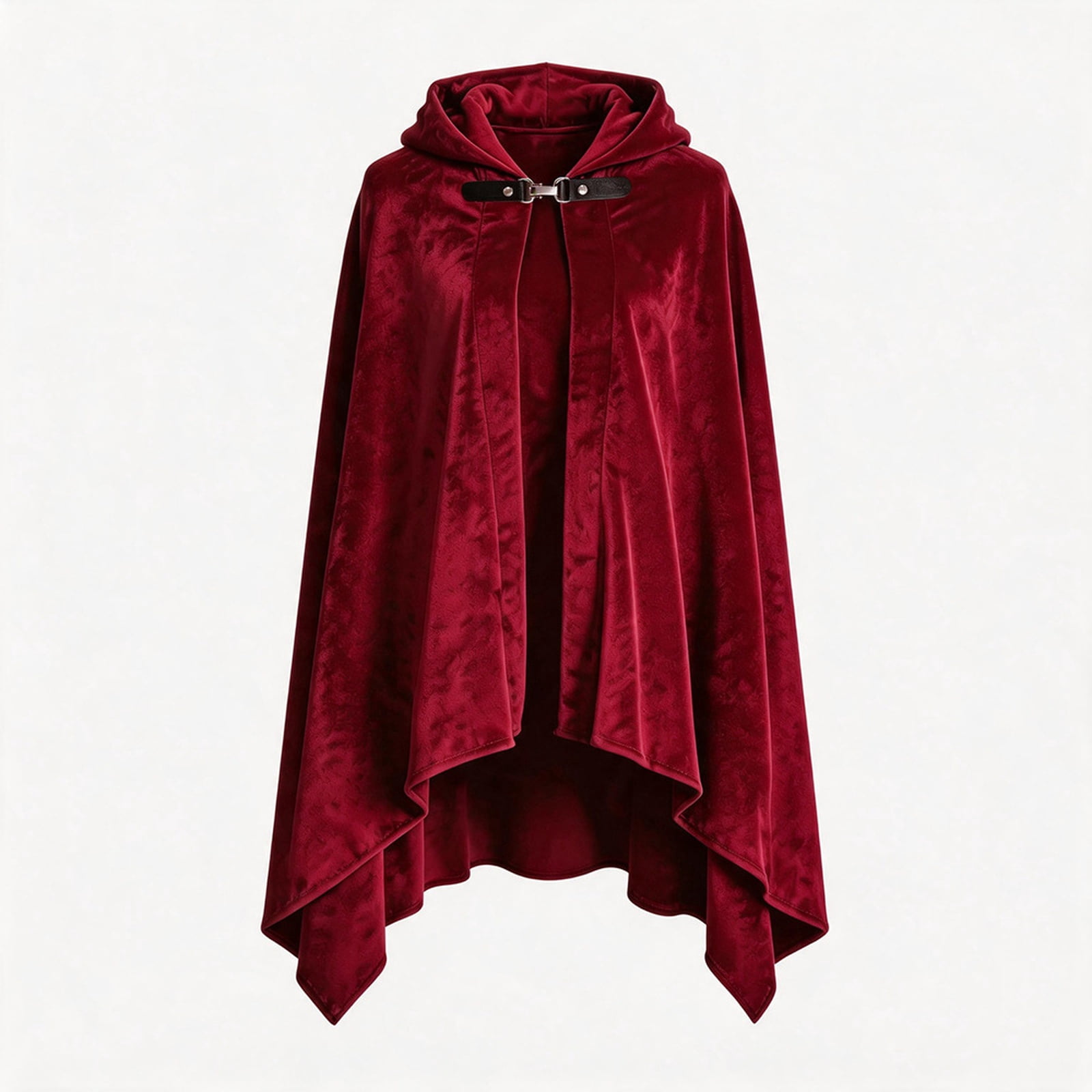 Anmrize Soft Suede-Like Cape, Fantasy Larp Costume, Women's Hooded ...