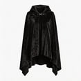 Anmrize Soft Suede-Like Cape, Fantasy Larp Costume, Women's Hooded ...