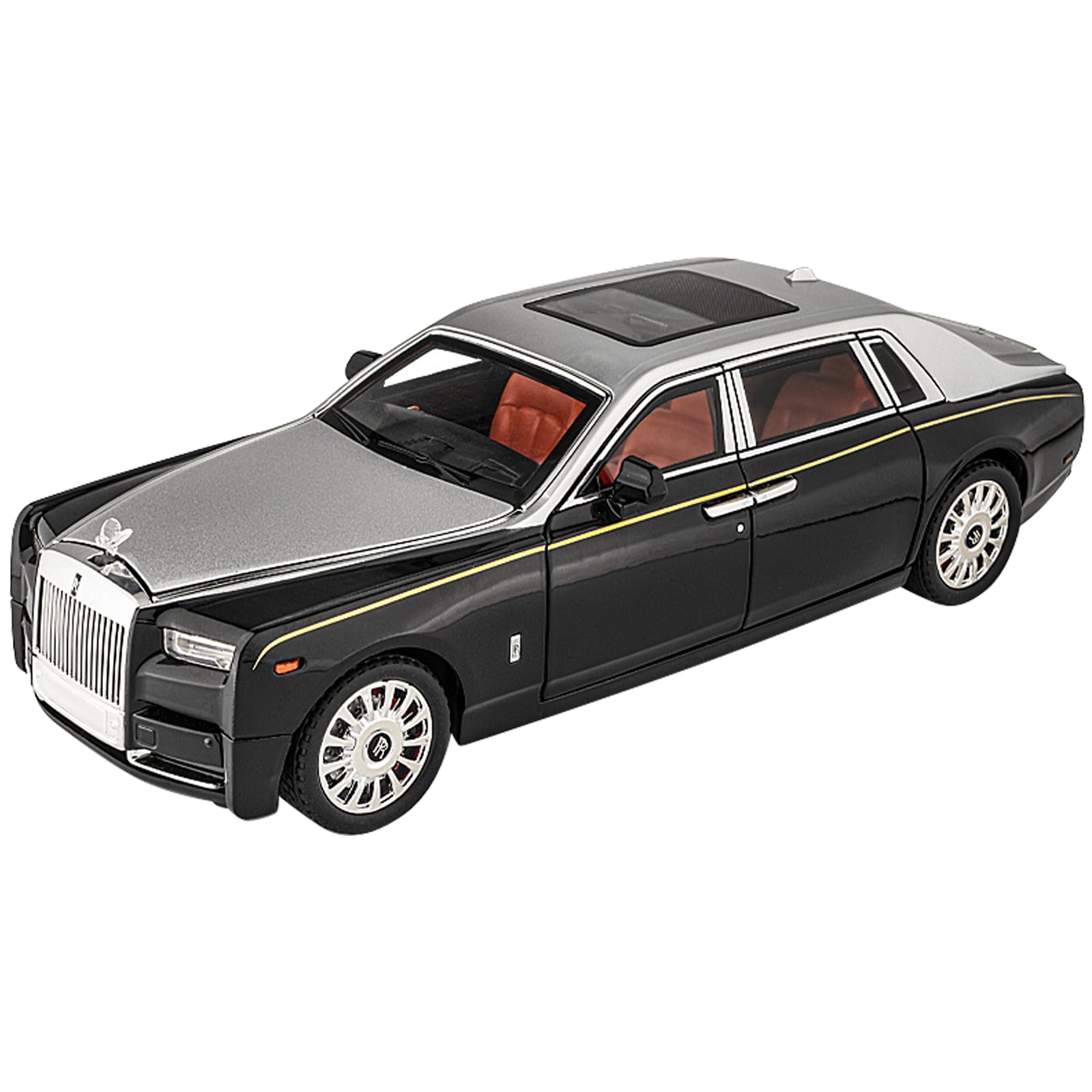 Anmyjuly 1/18 scale diecast cars Phantom Alloy car model with Steerable ...