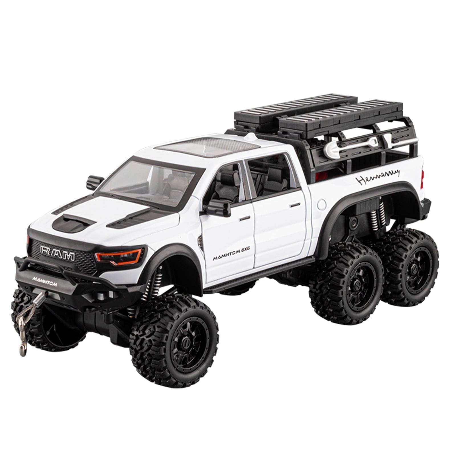 Anmyjuly 1:24 Scale Die-cast ram truck toy with Sound & Light, Opening ...
