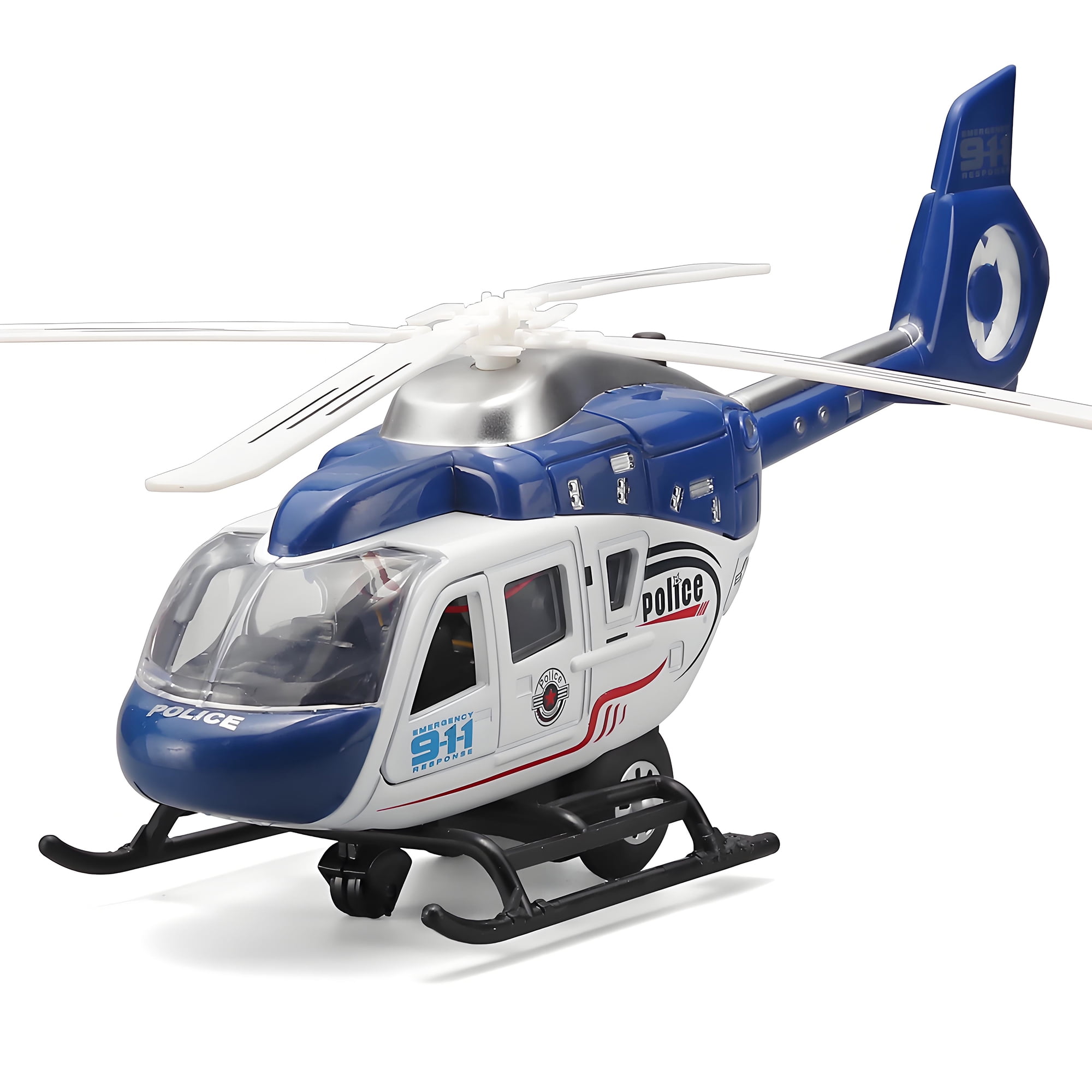 Anmyjuly Kids Diecast Military Helicopter Toy with Lights and Sound ...