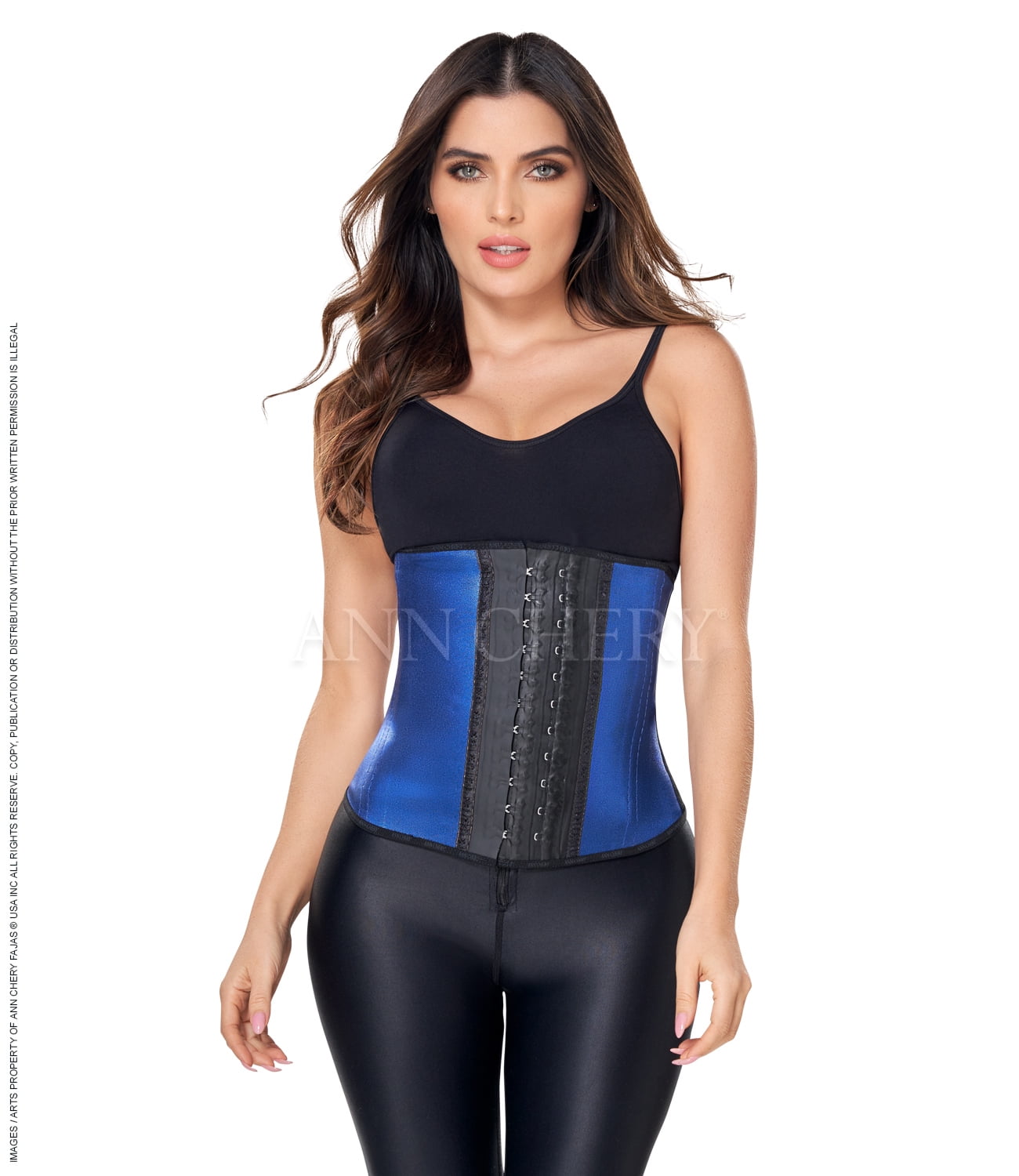 Ann Chery 2039 Metallic Blue Latex Small (Waist 27" - 28") - Walmart.com