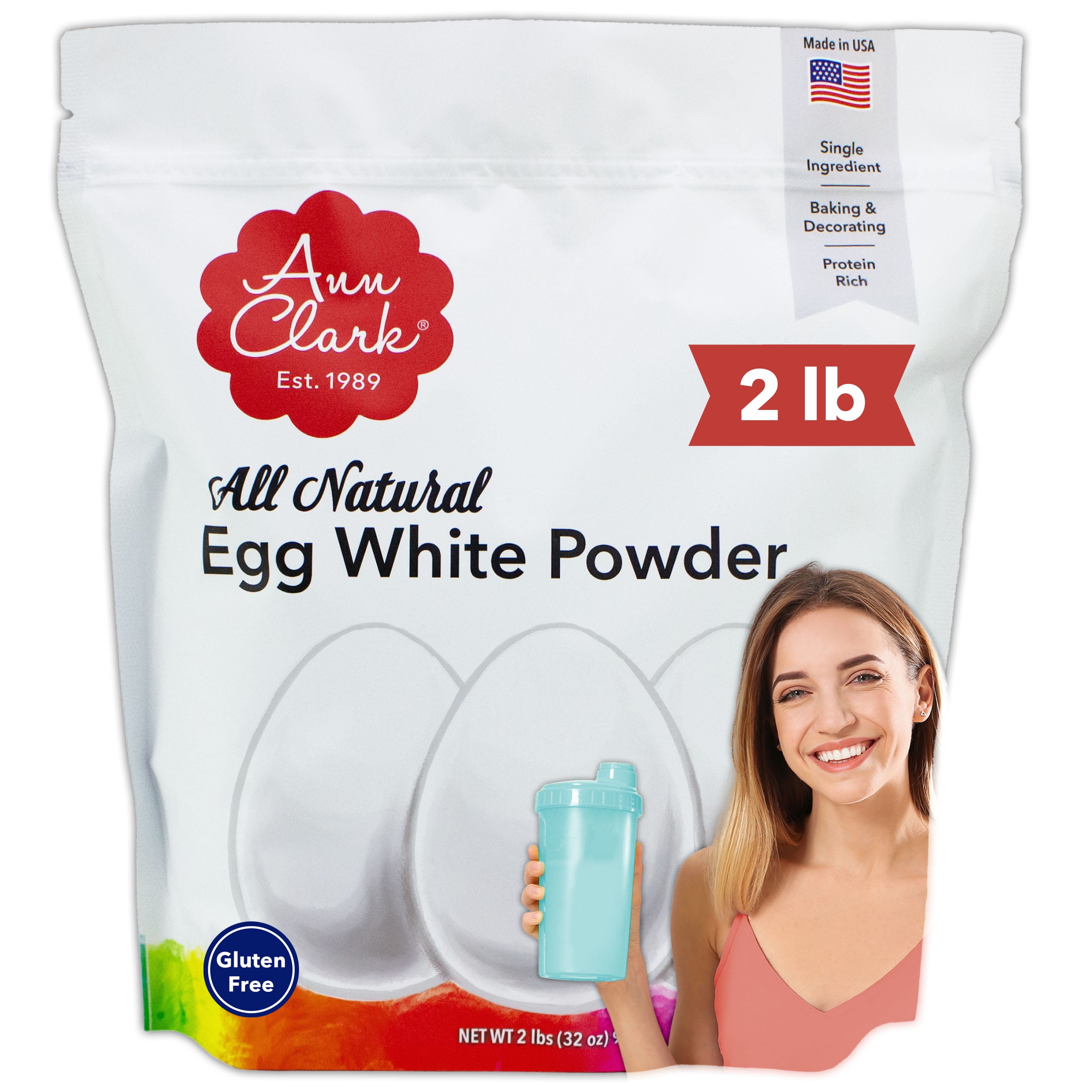 Ann Clark 100% Natural Egg White Protein Powder, High Protein Food ...