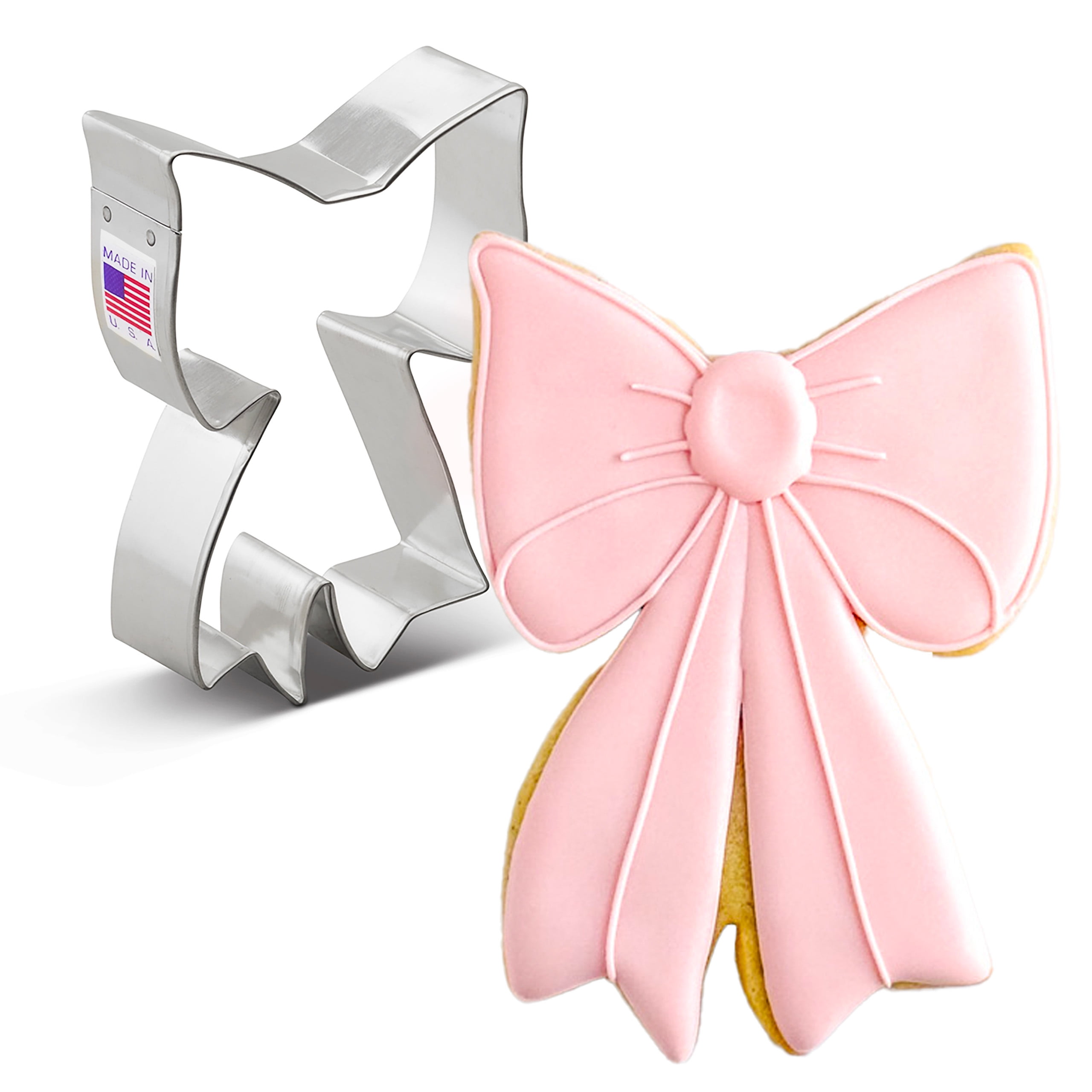Ann Clark Bow Cookie Cutter 4", Made in USA - Walmart.com
