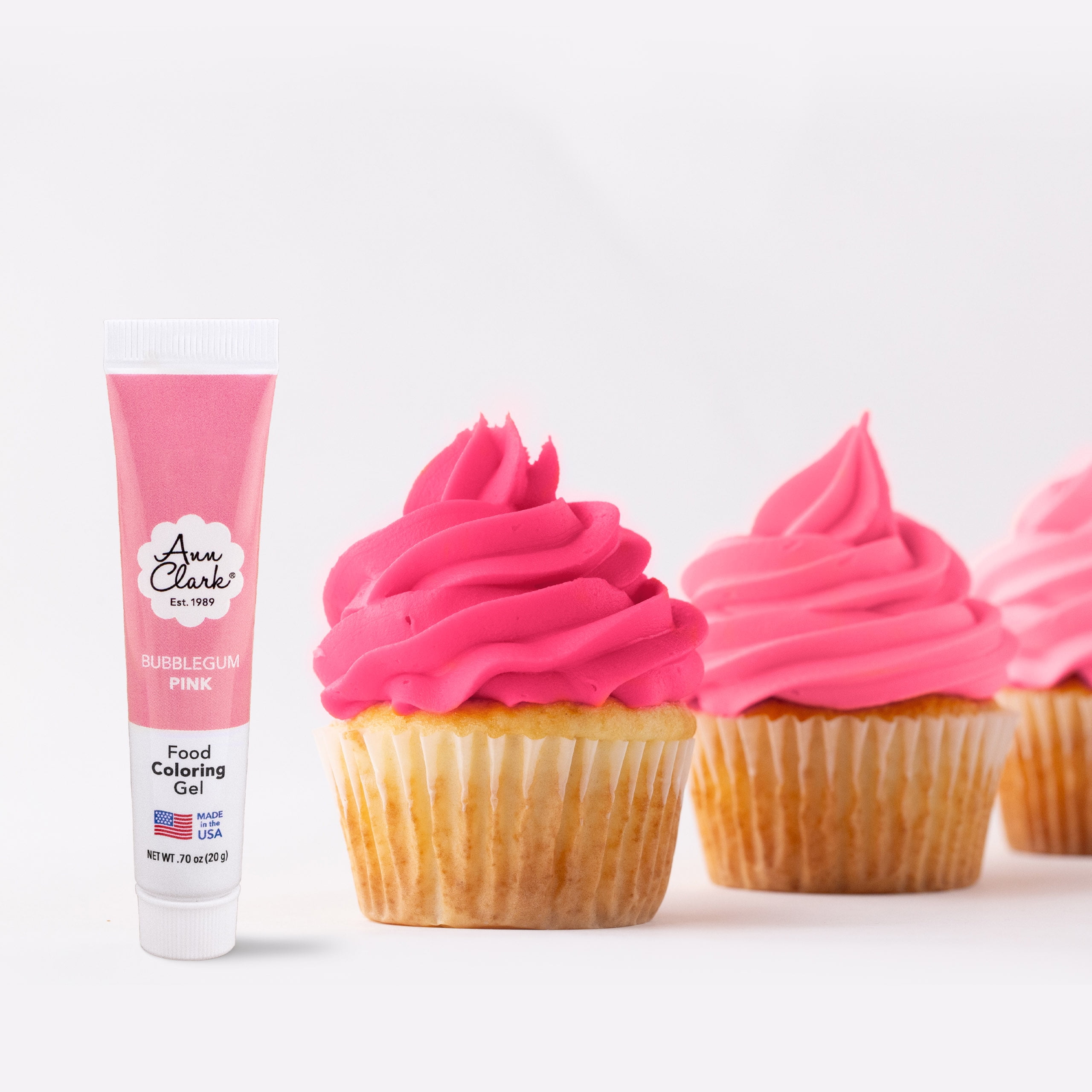 Ann Clark's Vegan, Kosher Bubblegum Pink Food Coloring Gel - Cake ...