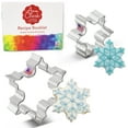 Ann Clark Christmas Snowflake Cookie Cutter Set, 2-Piece, Made in USA ...