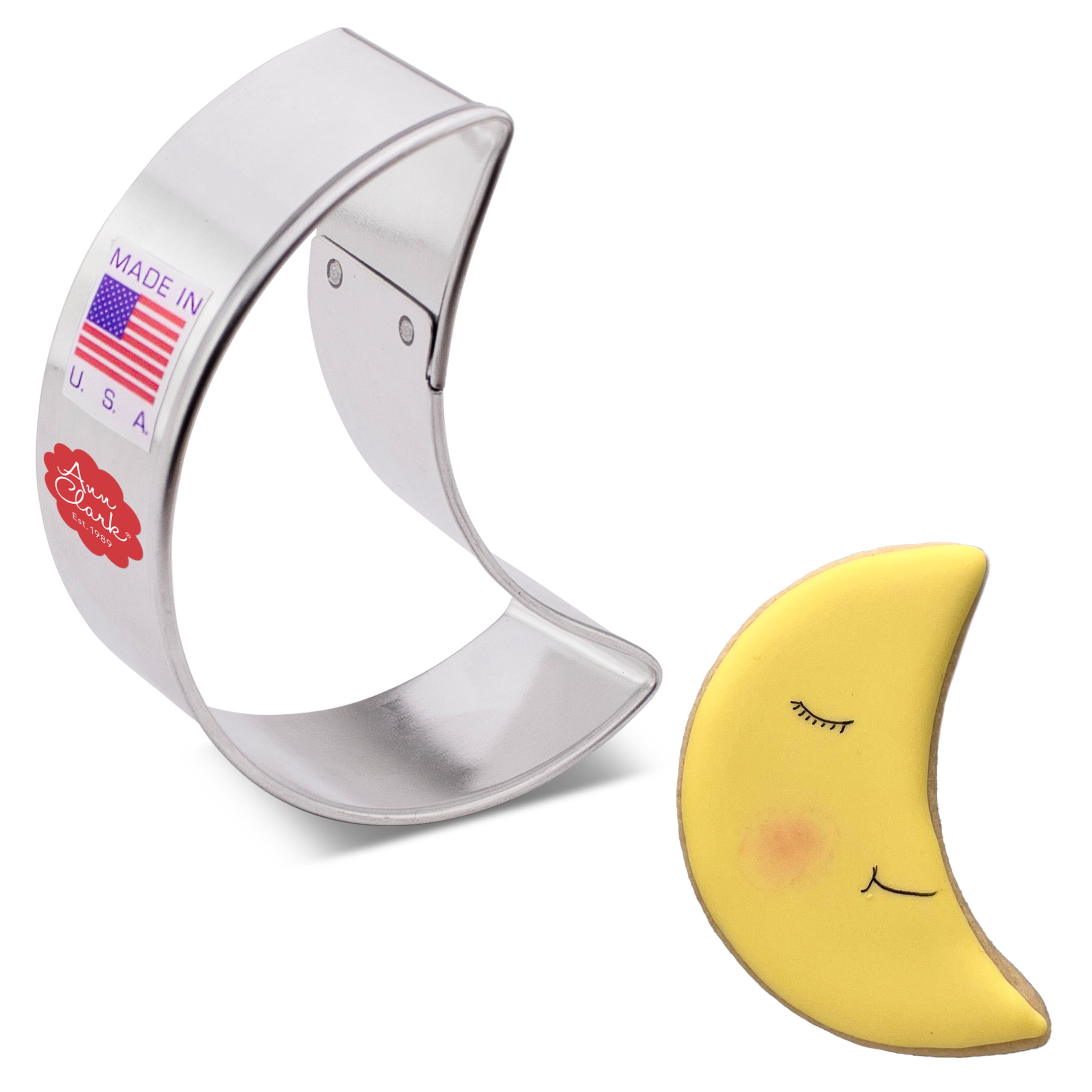 Ann Clark Crescent Moon Cookie Cutter 3", Made in USA - Walmart.com
