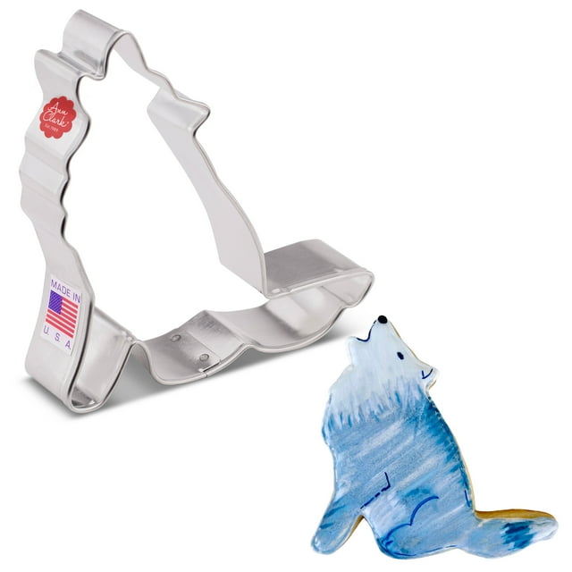 Ann Clark Howling Wolf Cookie Cutter 4", Made in USA - Walmart.com