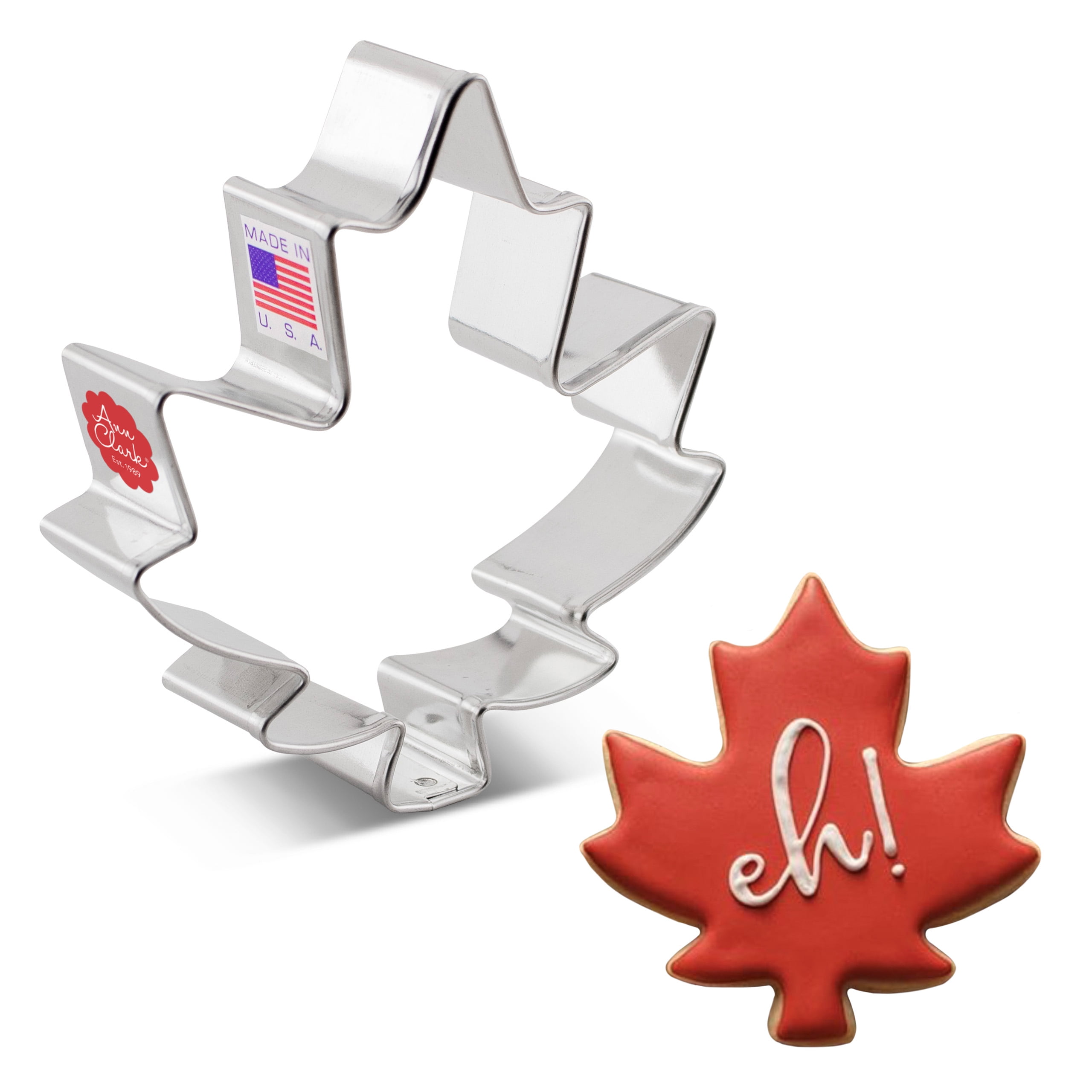 Ann Clark Large Maple Leaf Cookie Cutter 4", Made in USA - Walmart.com
