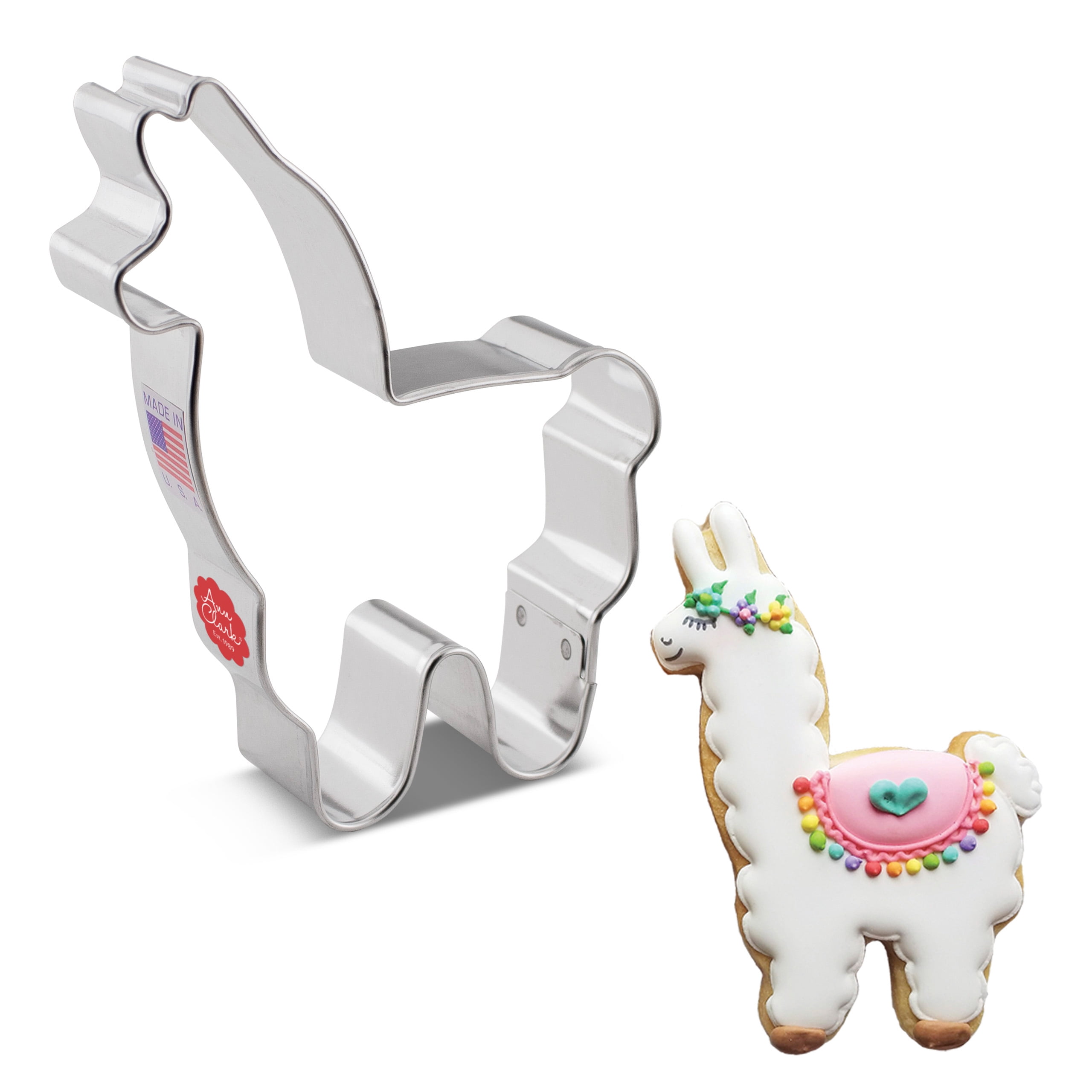 Ann Clark Llama / Alpaca Cookie Cutter 4.25", Made in USA - Walmart.com
